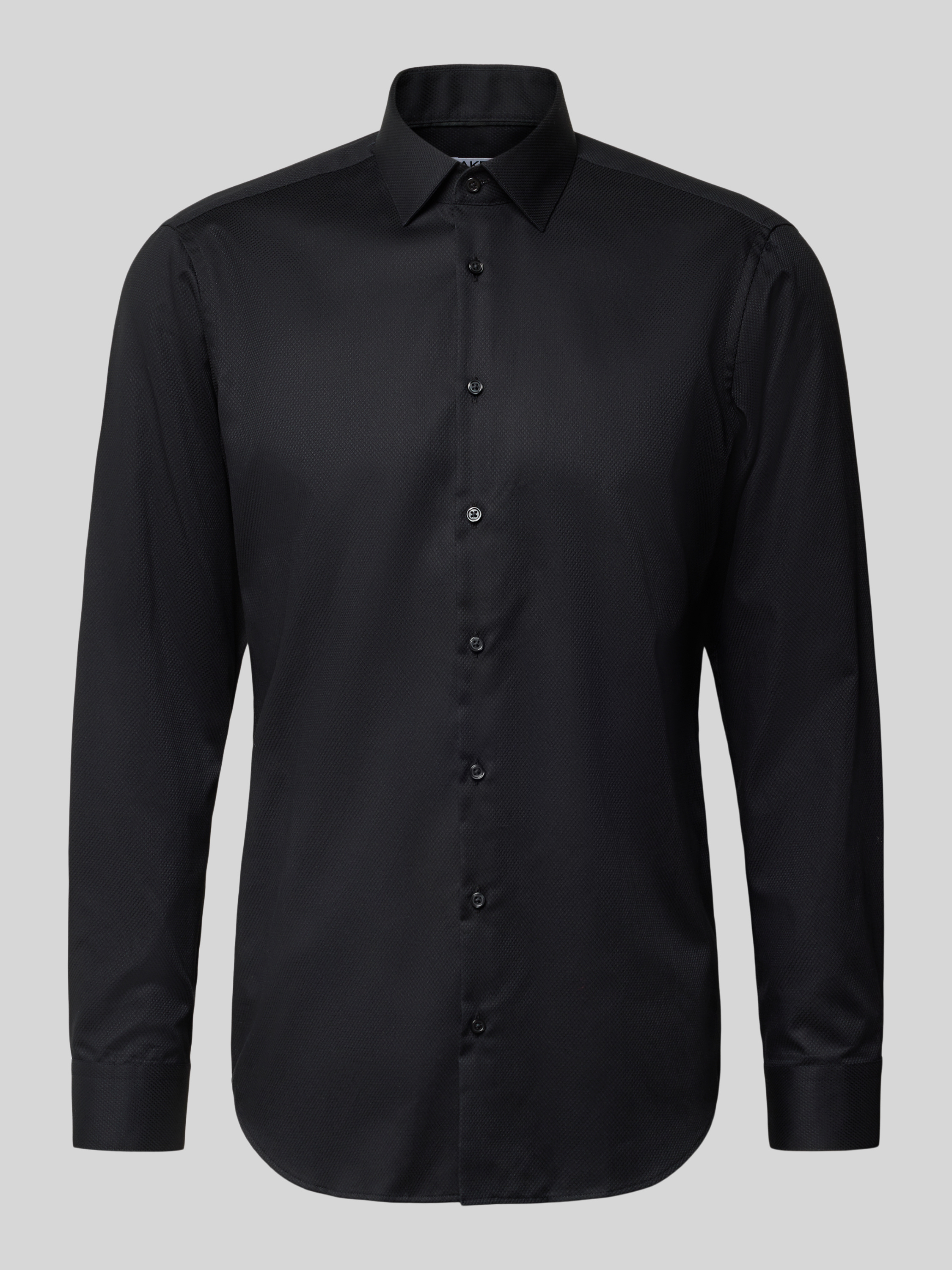 Jake*s Regular Fit Business Hemd aus Baumwolle mit Kentkragen (black ...
