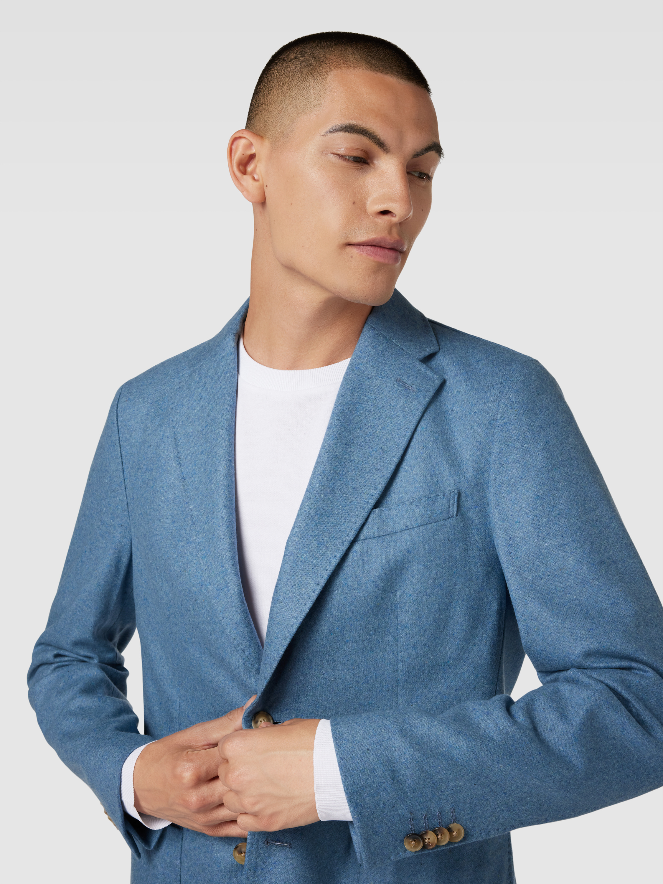Windsor 2-Knopf-Sakko mit Eingrifftaschen Modell 'Giro' (hellblau) online kaufen