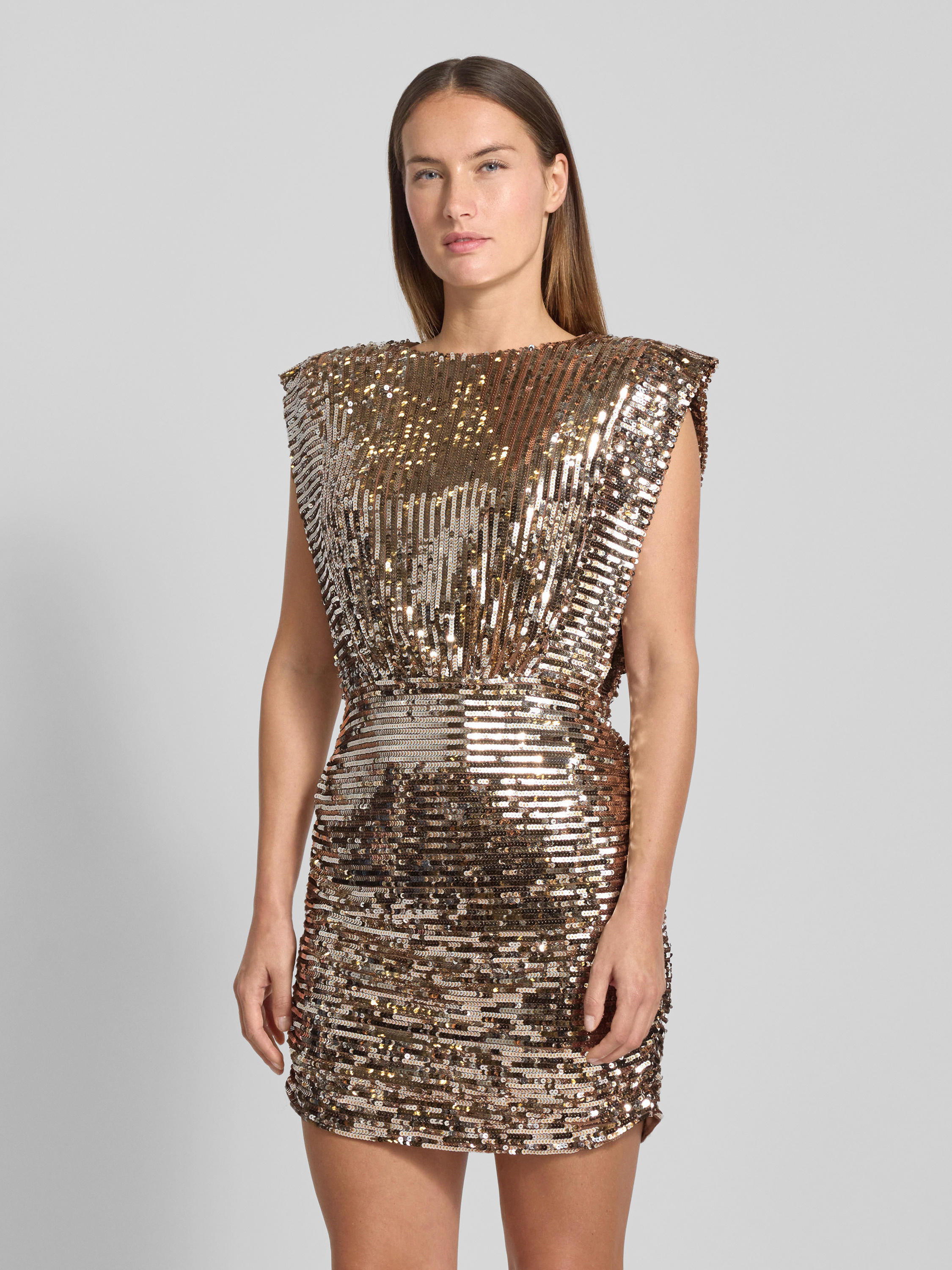 BOSS Orange Schmales Cocktailkleid mit Paillettenbesatz Modell 'C ...