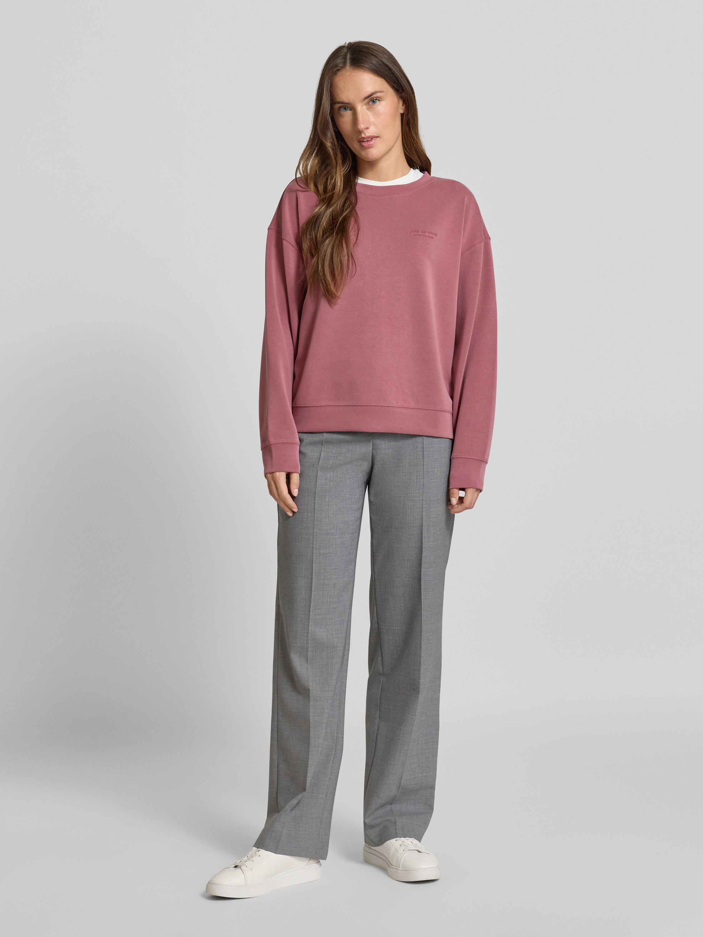 Kup online Jake*s Collection Bluza z obniżonymi ramionami (brudnoróżowy)