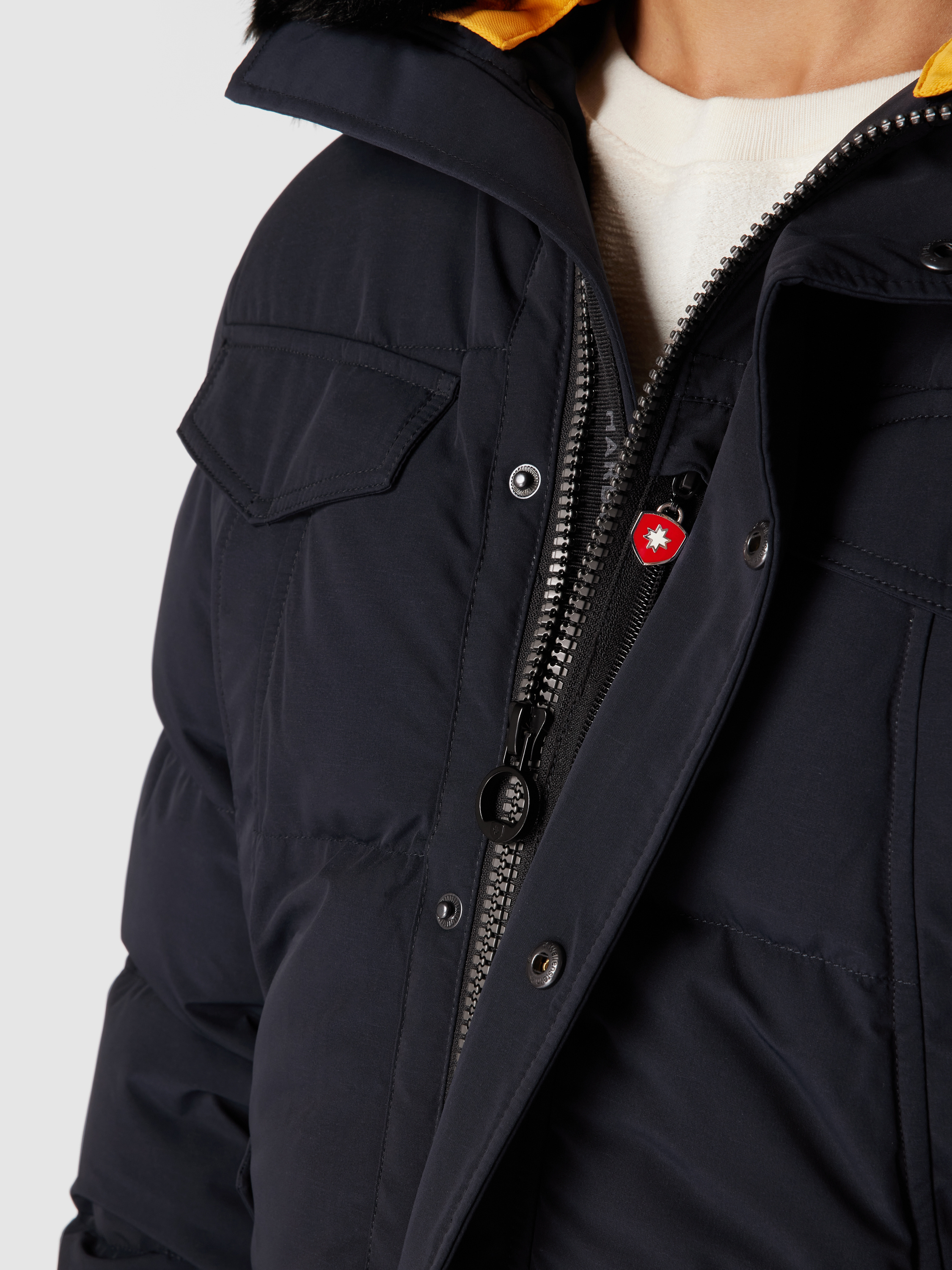 Wellensteyn Regular Fit Steppjacke mit Label-Patch Modell 'SEAMASTER' (marine) online kaufen