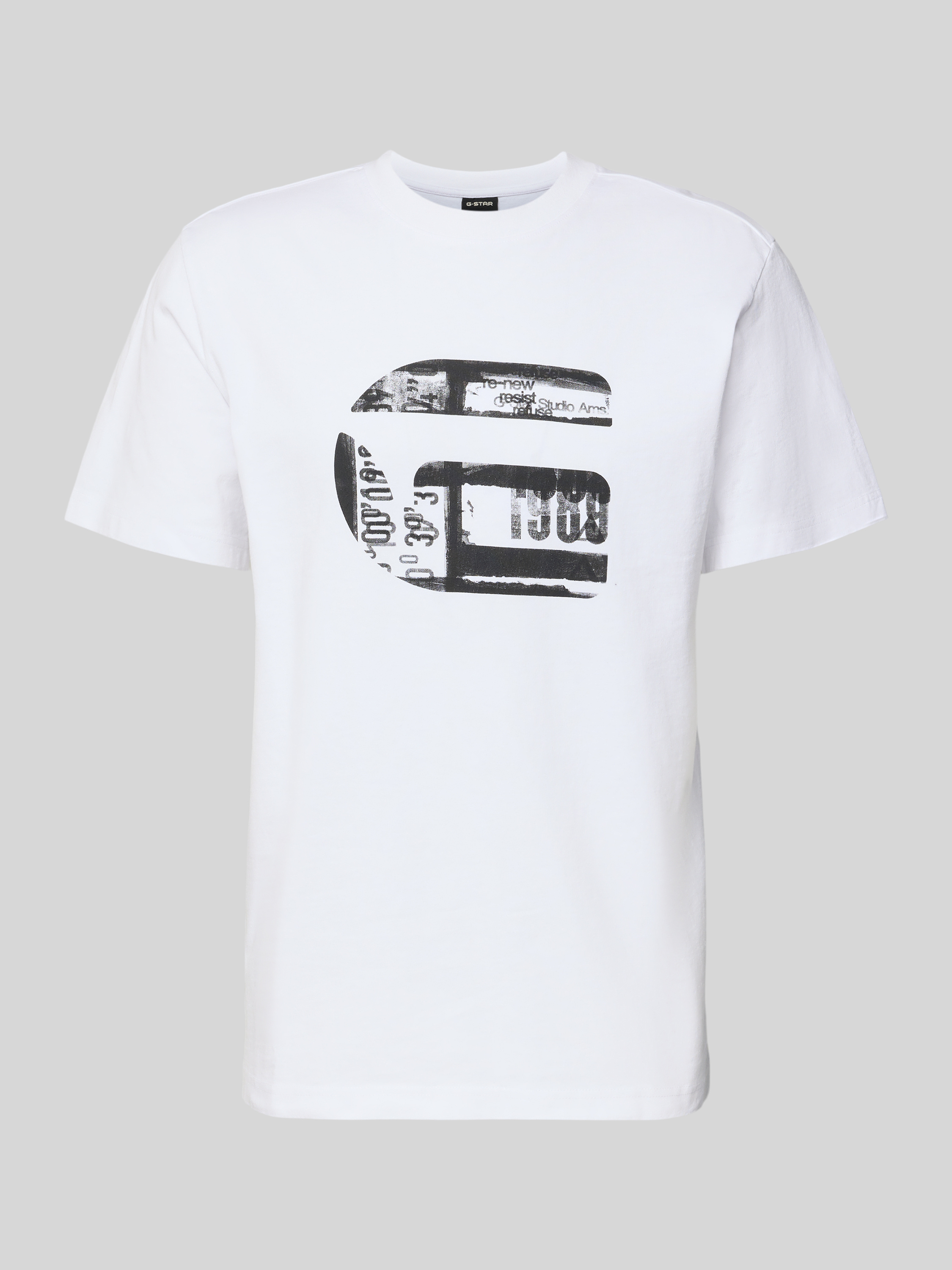 G-Star Raw Regular Fit T-Shirt mit Logo-Print Modell 'icon' (weiss ...