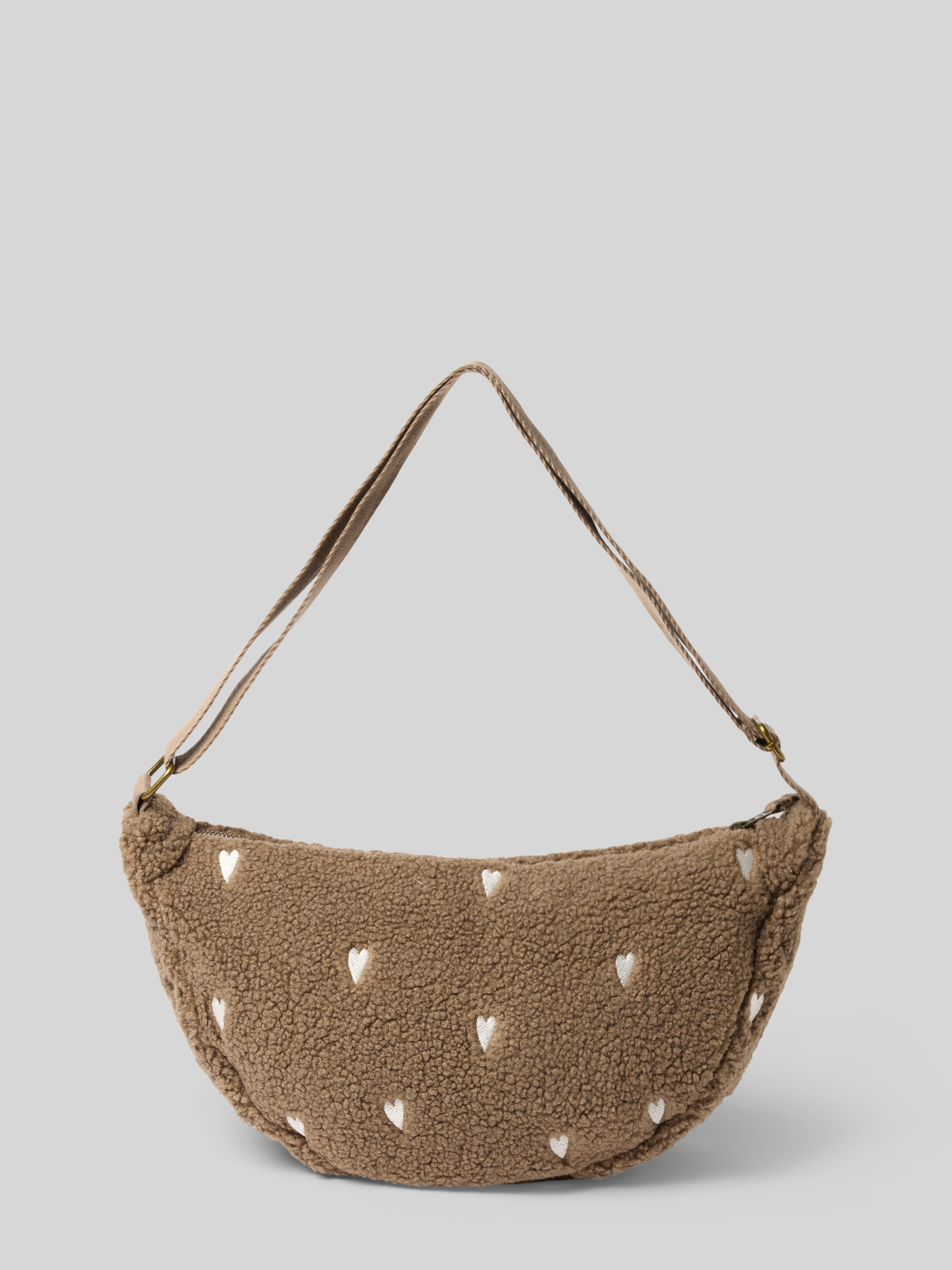 Studio Noos Shoulder Bag mit Logo-Patch (mittelbraun) online kaufen