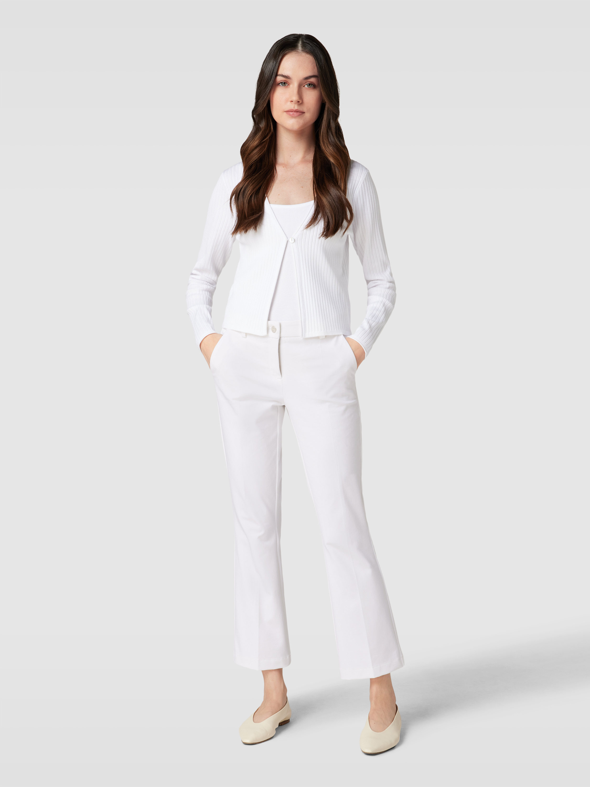 Cambio Hose mit französischen Eingrifftaschen Modell 'Stella' (weiss ...