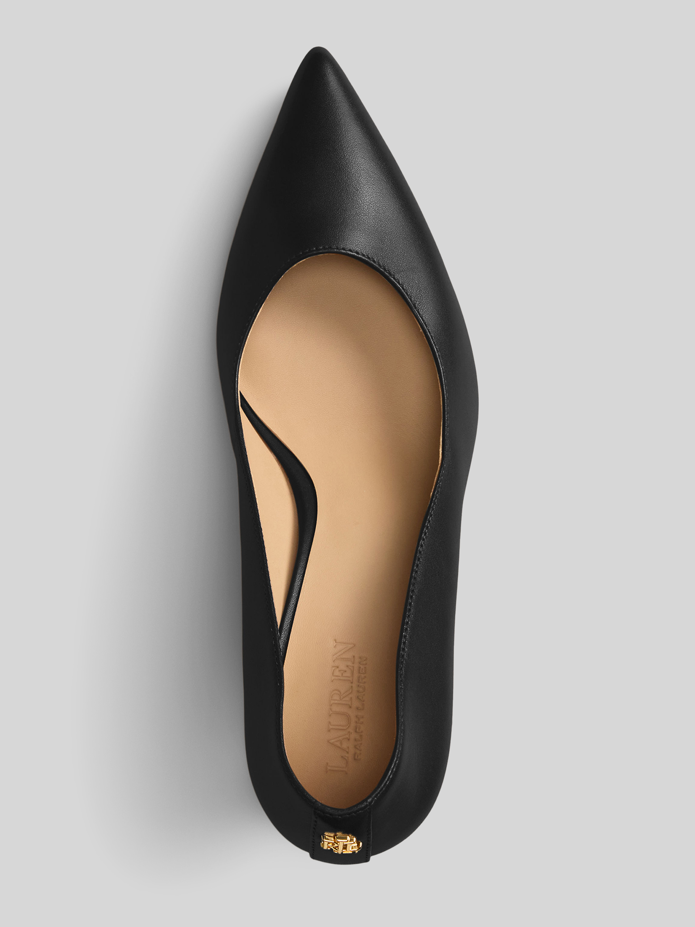 Lauren Ralph Lauren Pumps van echt leer in zwart online kopen | P&C