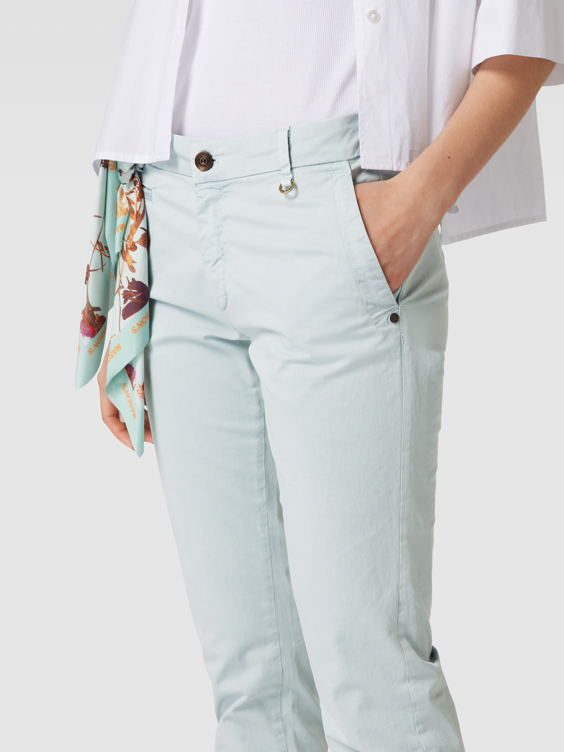Mason's Straight Fit Chino mit Tuch Modell 'JACQUELINE ARCHIVO ...