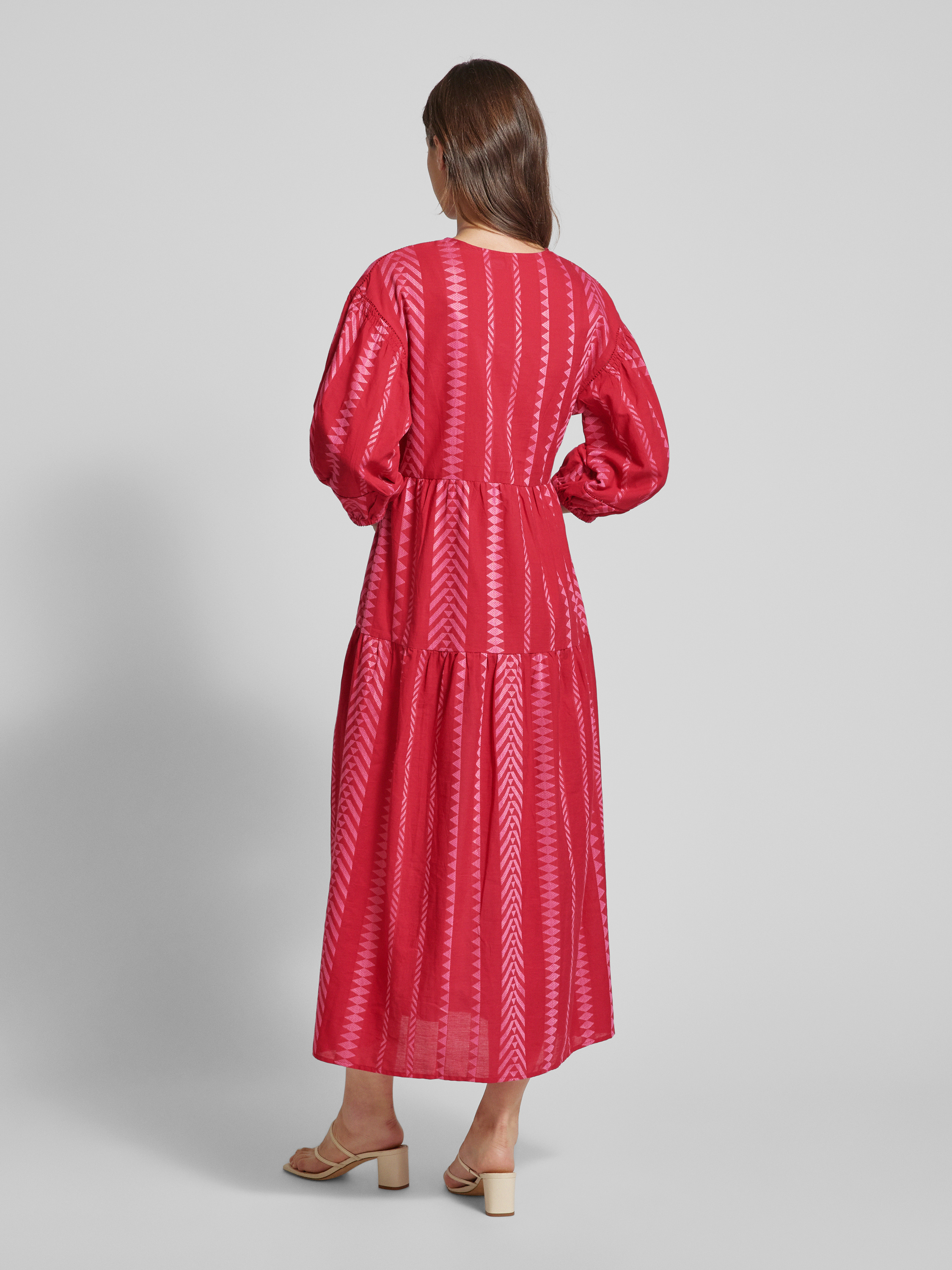 Mango Maxikleid im Stufen-Look Modell 'GENI' (pink) online kaufen