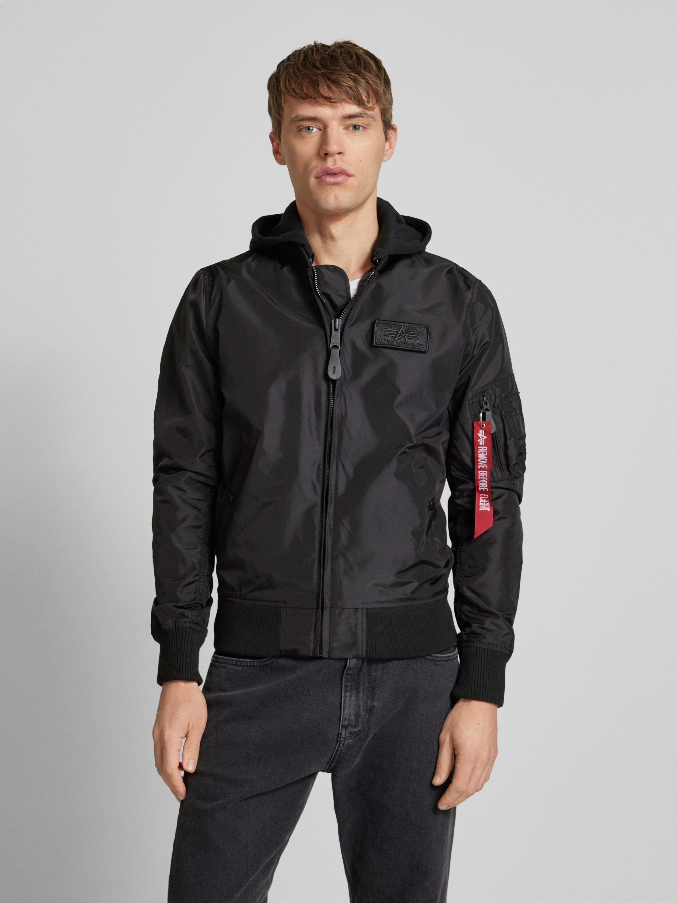 Alpha Industries Jacke mit Label-Patch (black) online kaufen
