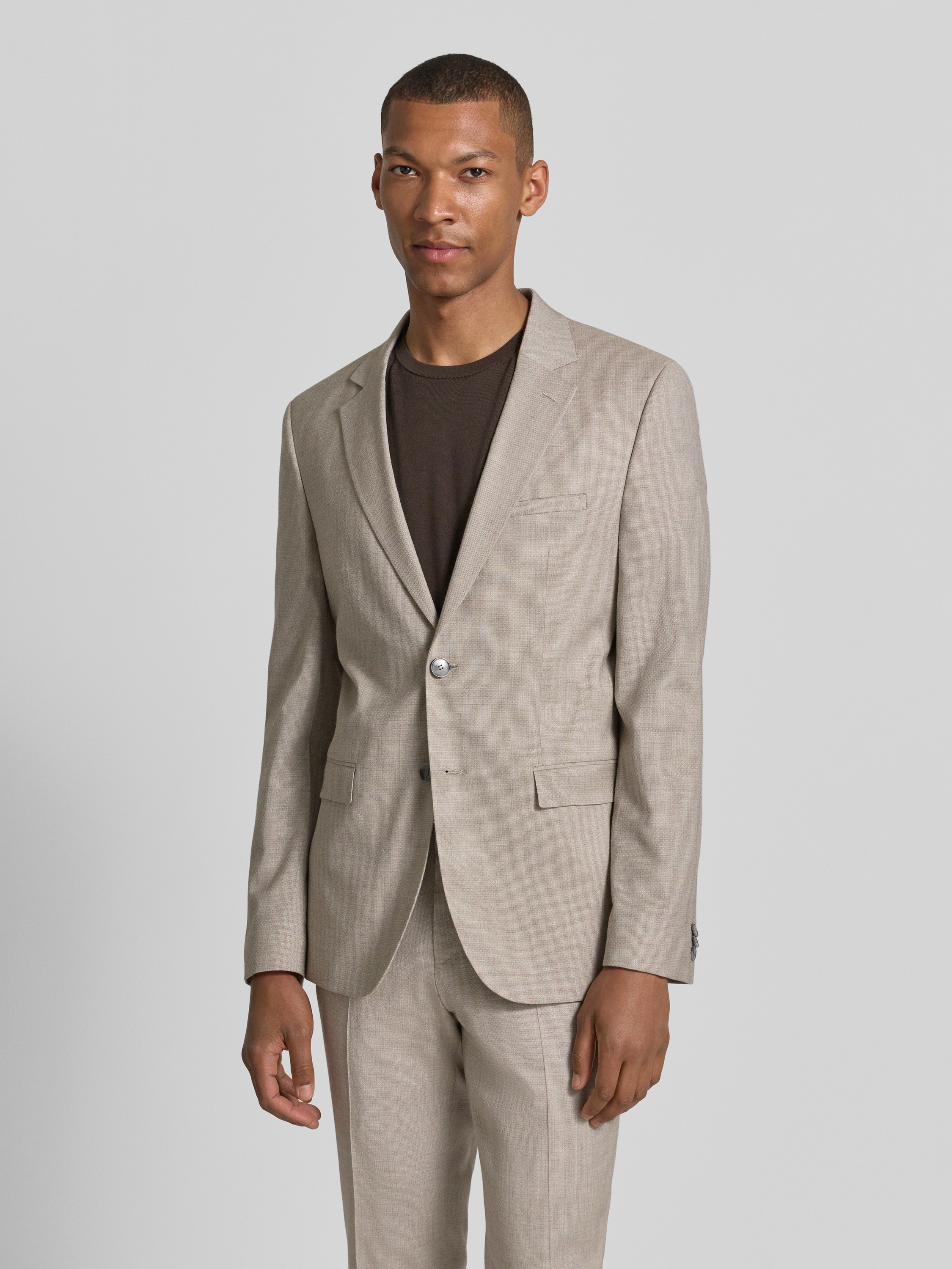 HUGO Super slim fit colbert van mix van viscose en scheerwol model ...