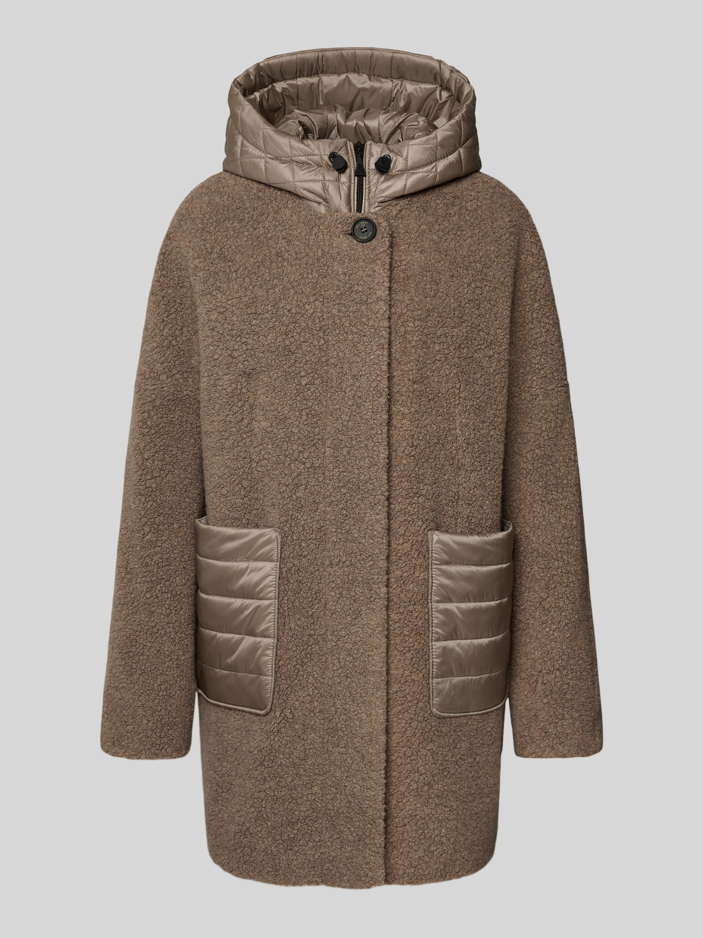 Gil Bret Jacke aus Woll-Mix mit Kapuze und aufgesetzten Taschen (beige ...