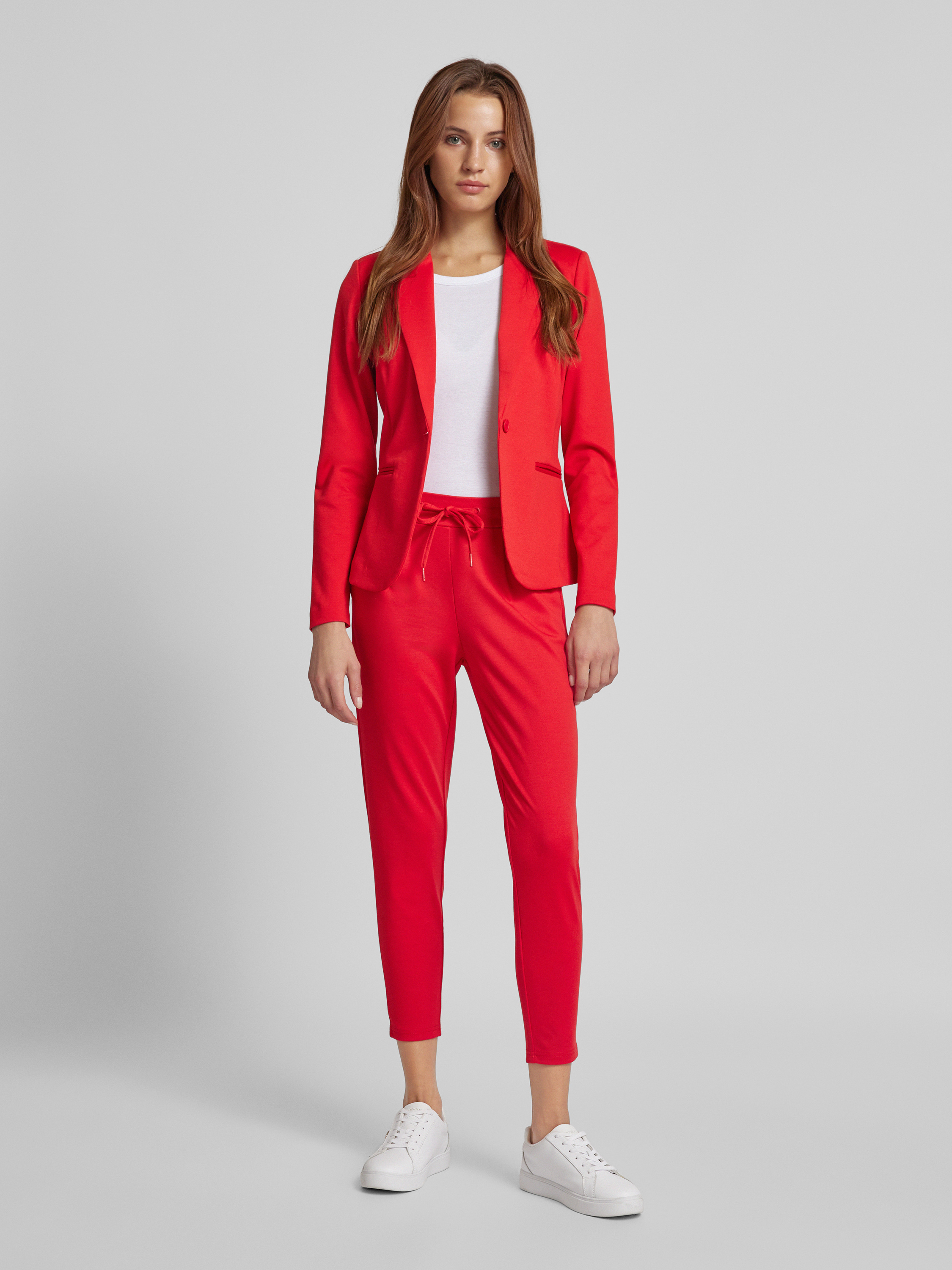 ICHI Slim Fit Blazer mit Paspeltaschen Modell 'KATE' (rot) online kaufen