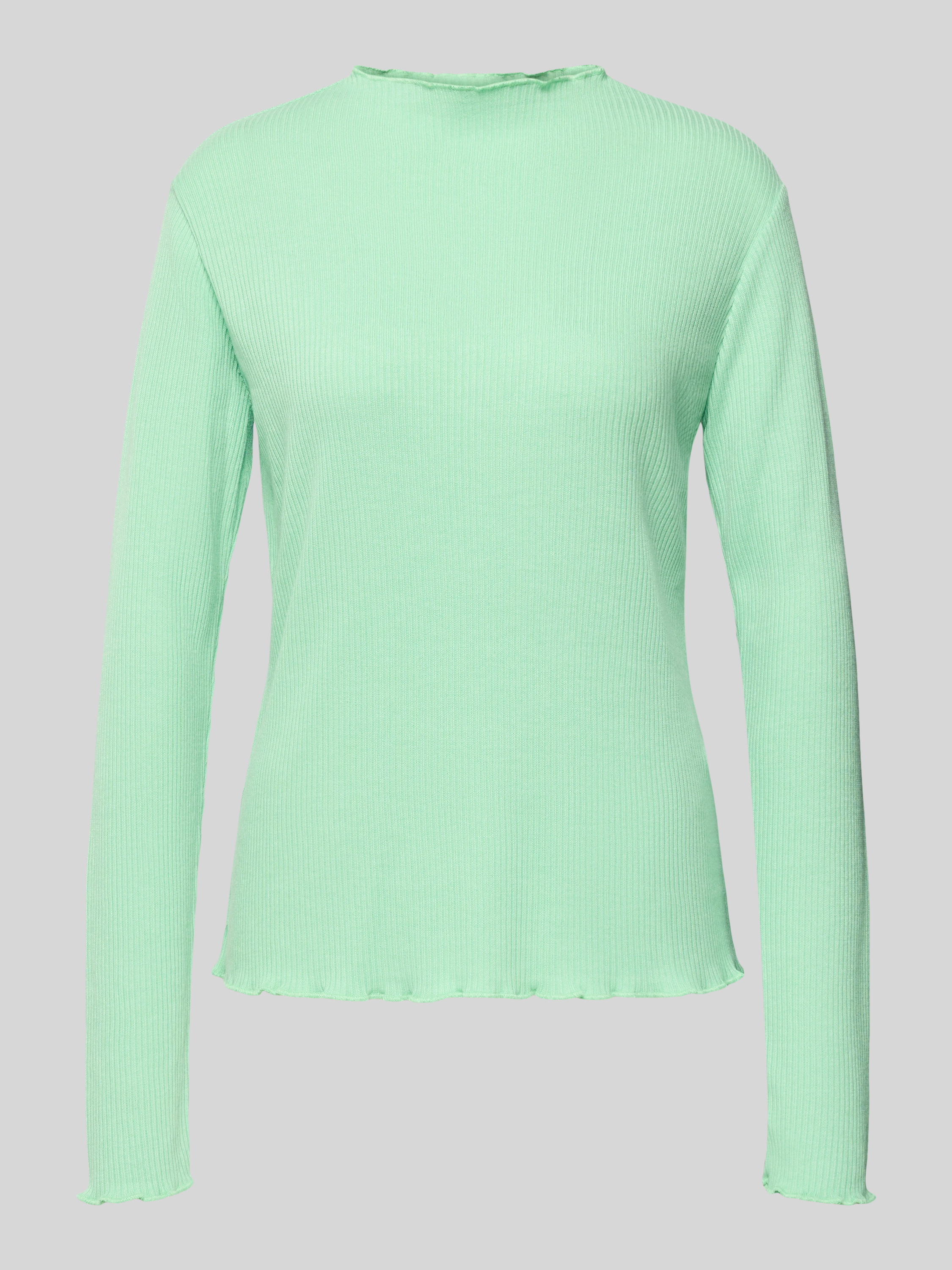s.Oliver RED LABEL Slim Fit Langarmshirt mit Viskose-Anteil (hellgruen ...
