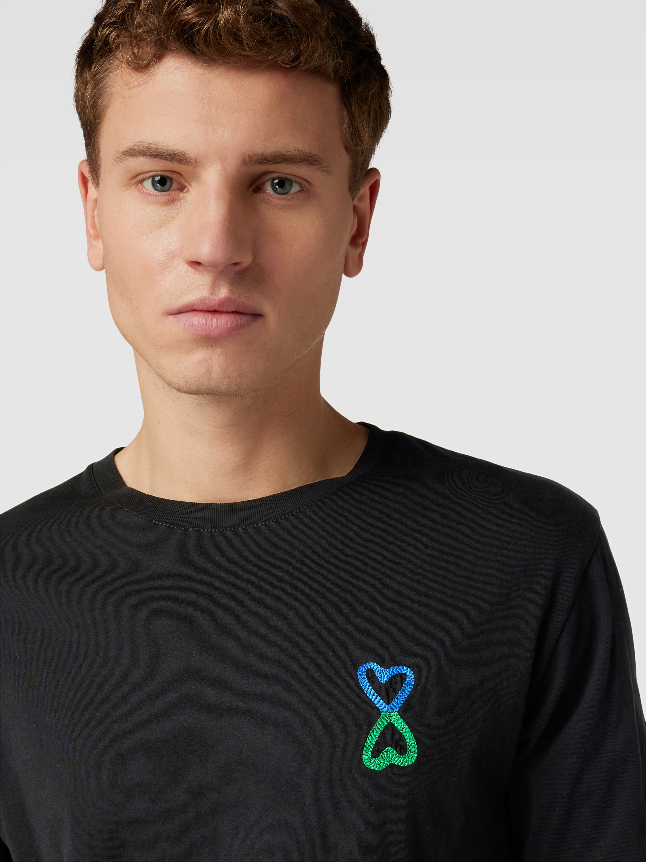 Thinking Mu T-Shirt mit Stitching-Detail Modell 'INFINITE' (black ...