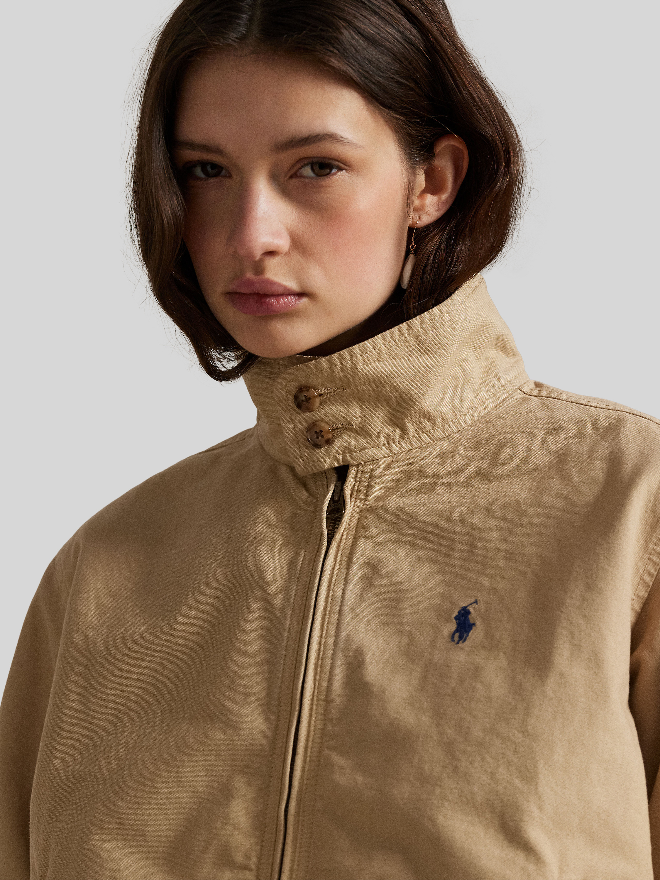 Polo Ralph Lauren Regular Fit Blouson aus reiner Baumwolle (beige ...