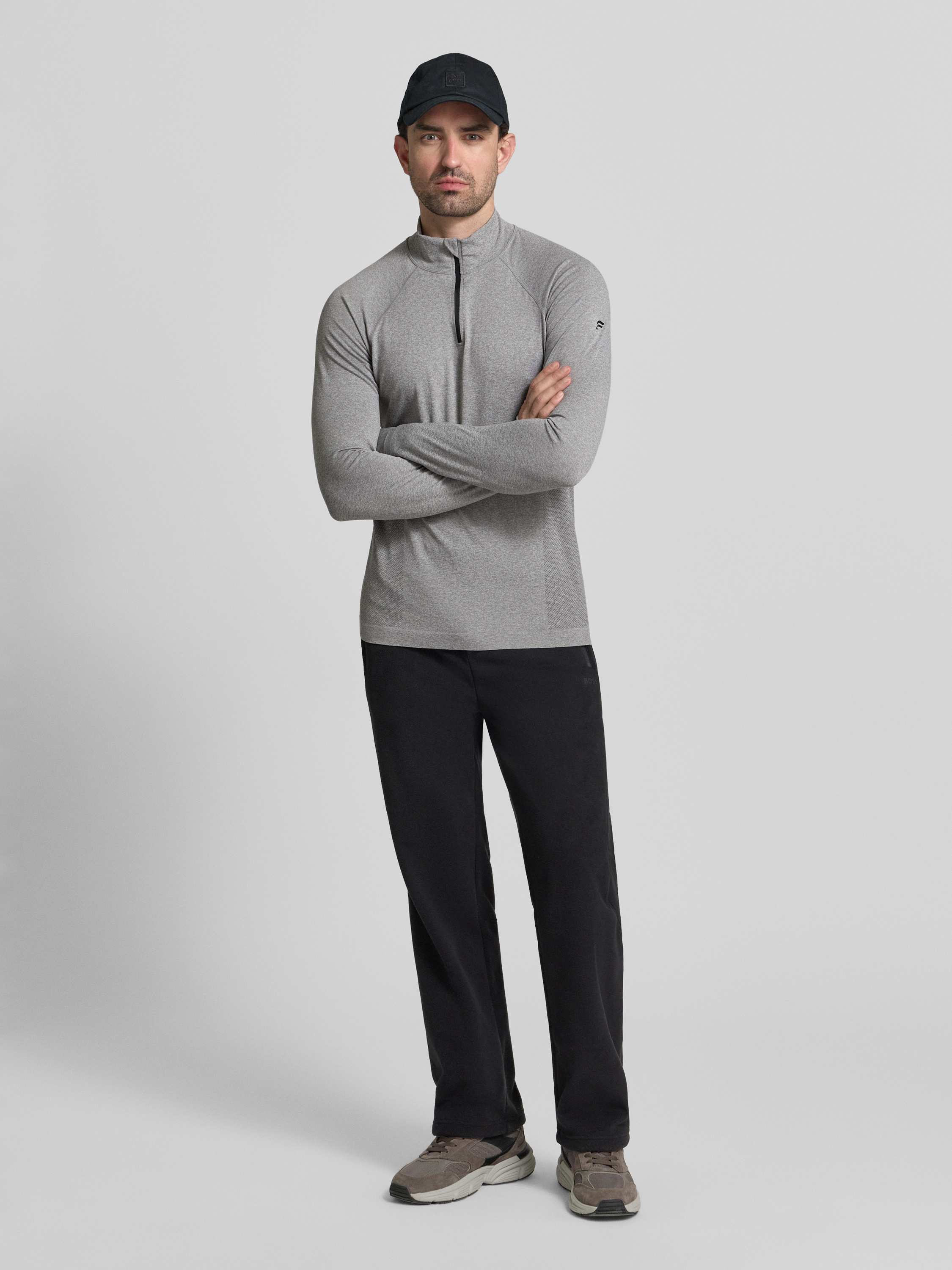 Fabletics Langarmshirt mit Troyer Modell 'THE TRAINING DAY QUARTER ...