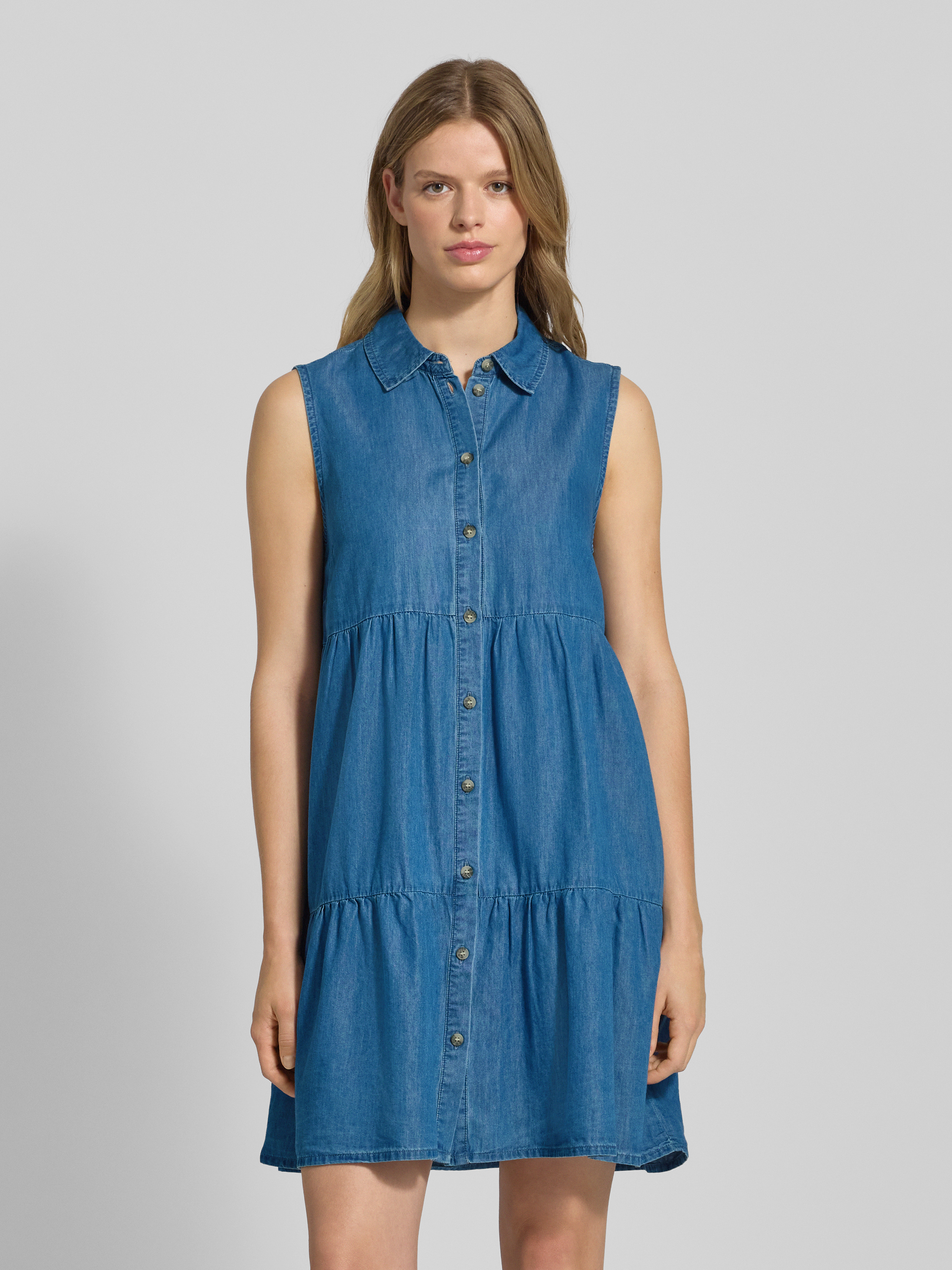 ONLY Loose Fit Jeanskleid aus Baumwoll-Lyocell-Mix Modell 'BEA SIESTA ...