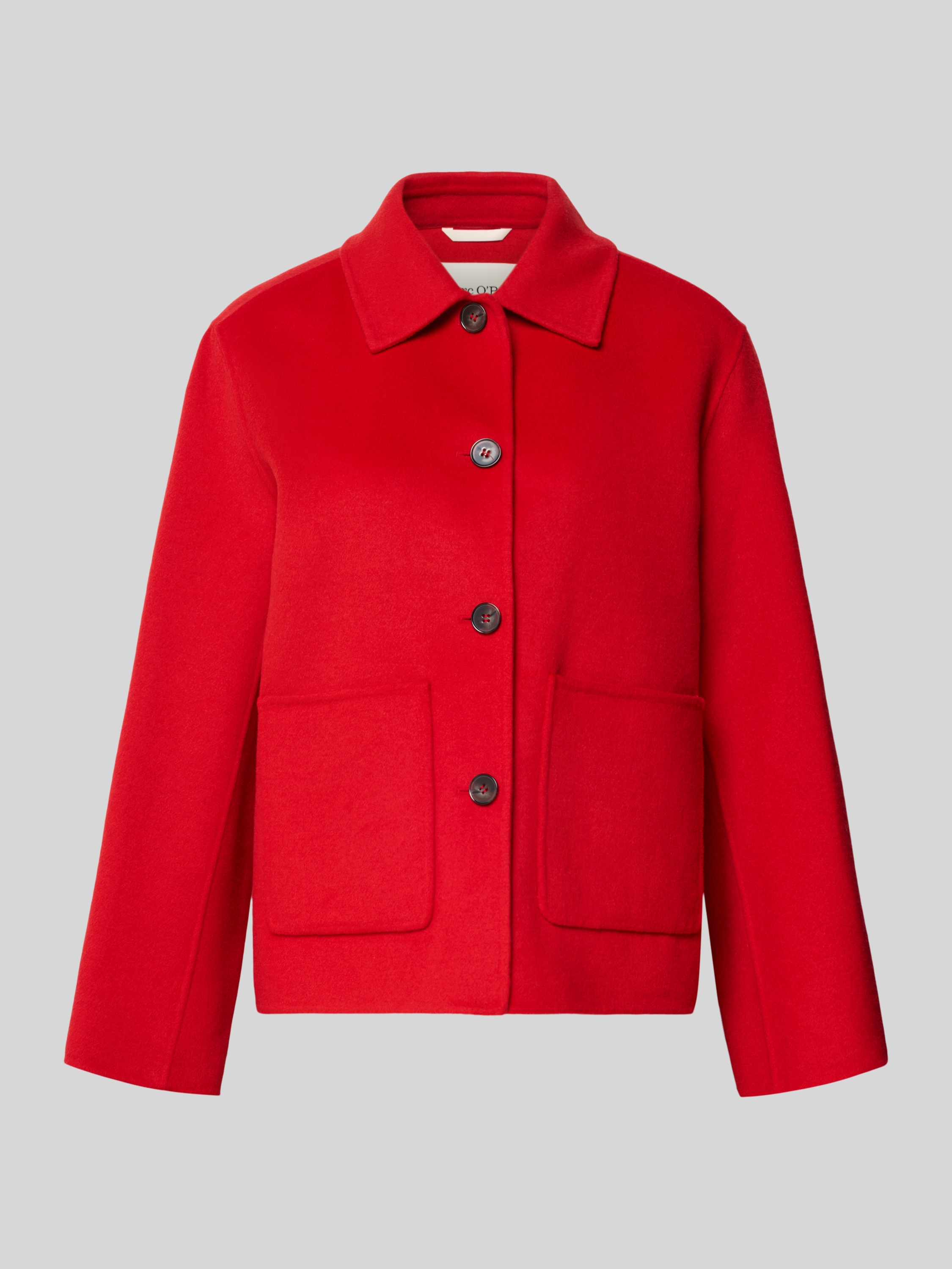 Marc O'Polo Regular Fit Wolljacke mit aufgesetzten Taschen (hellrot) online kaufen