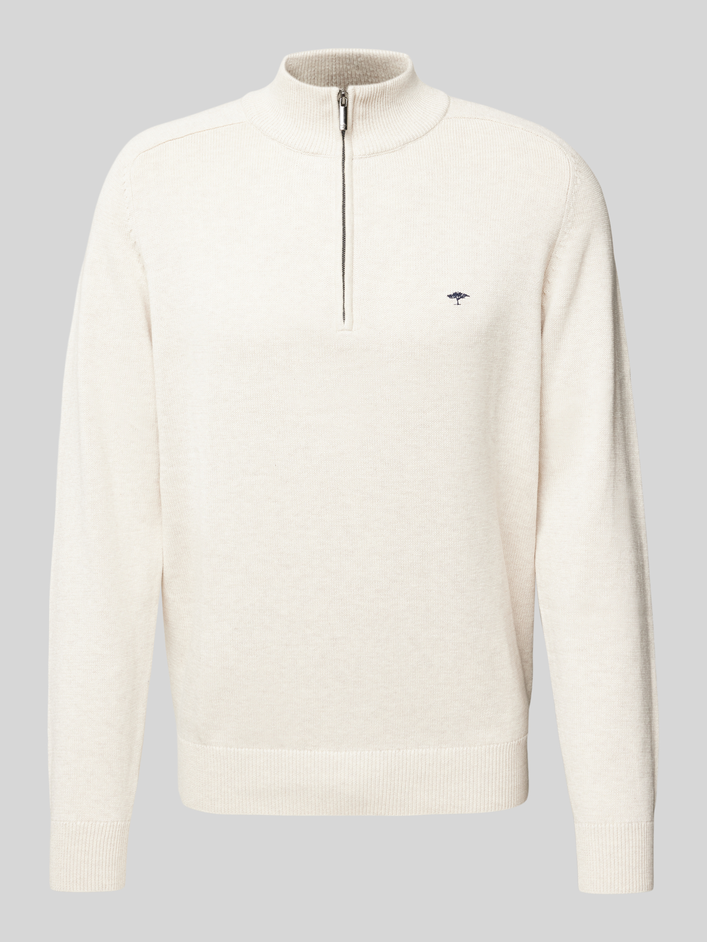Fynch-Hatton Strickpullover mit Label-Stitching (offwhite) online kaufen
