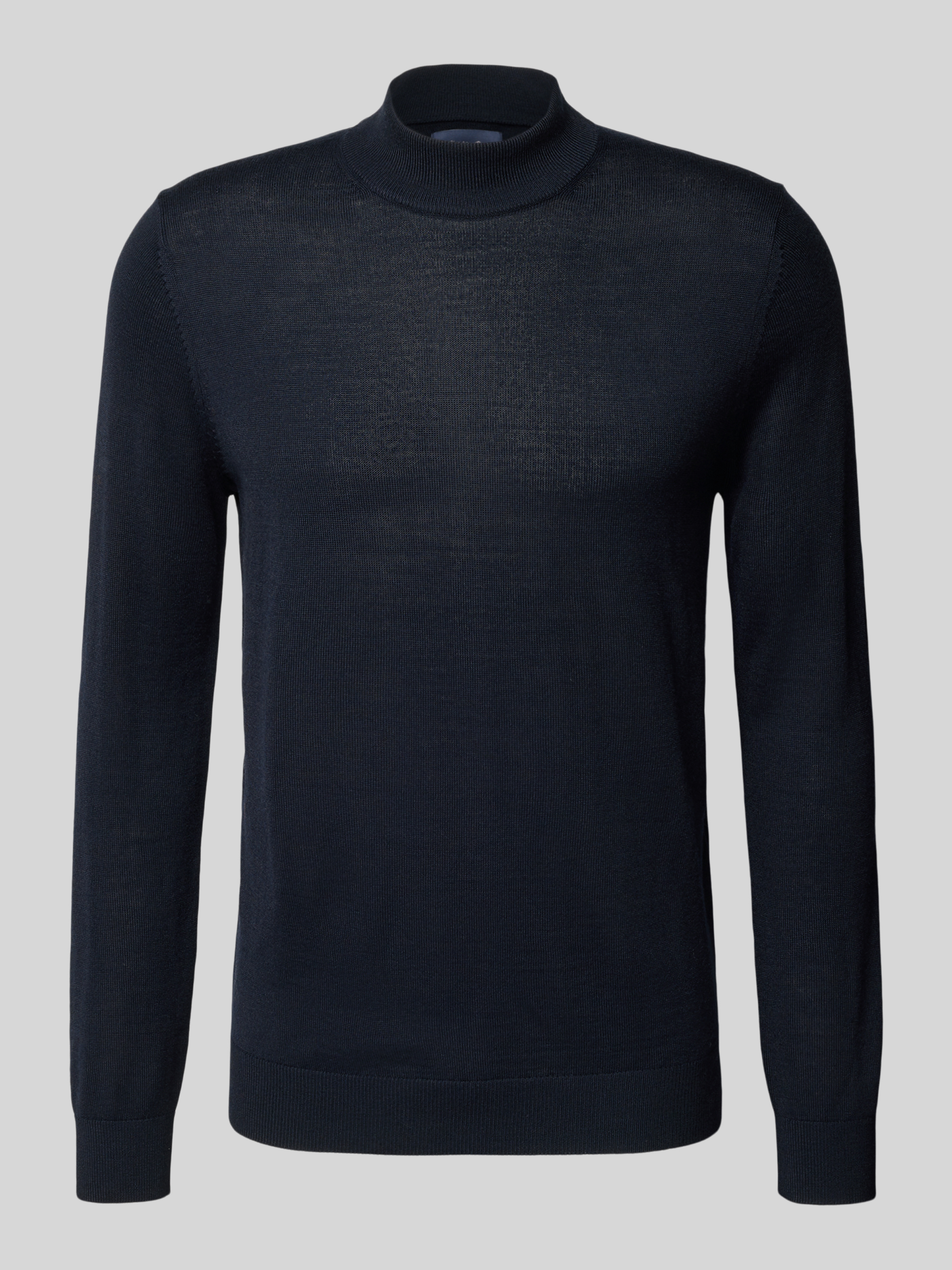 Christian Berg Men Gebreide pullover van wolmix met opstaande kraag in ...