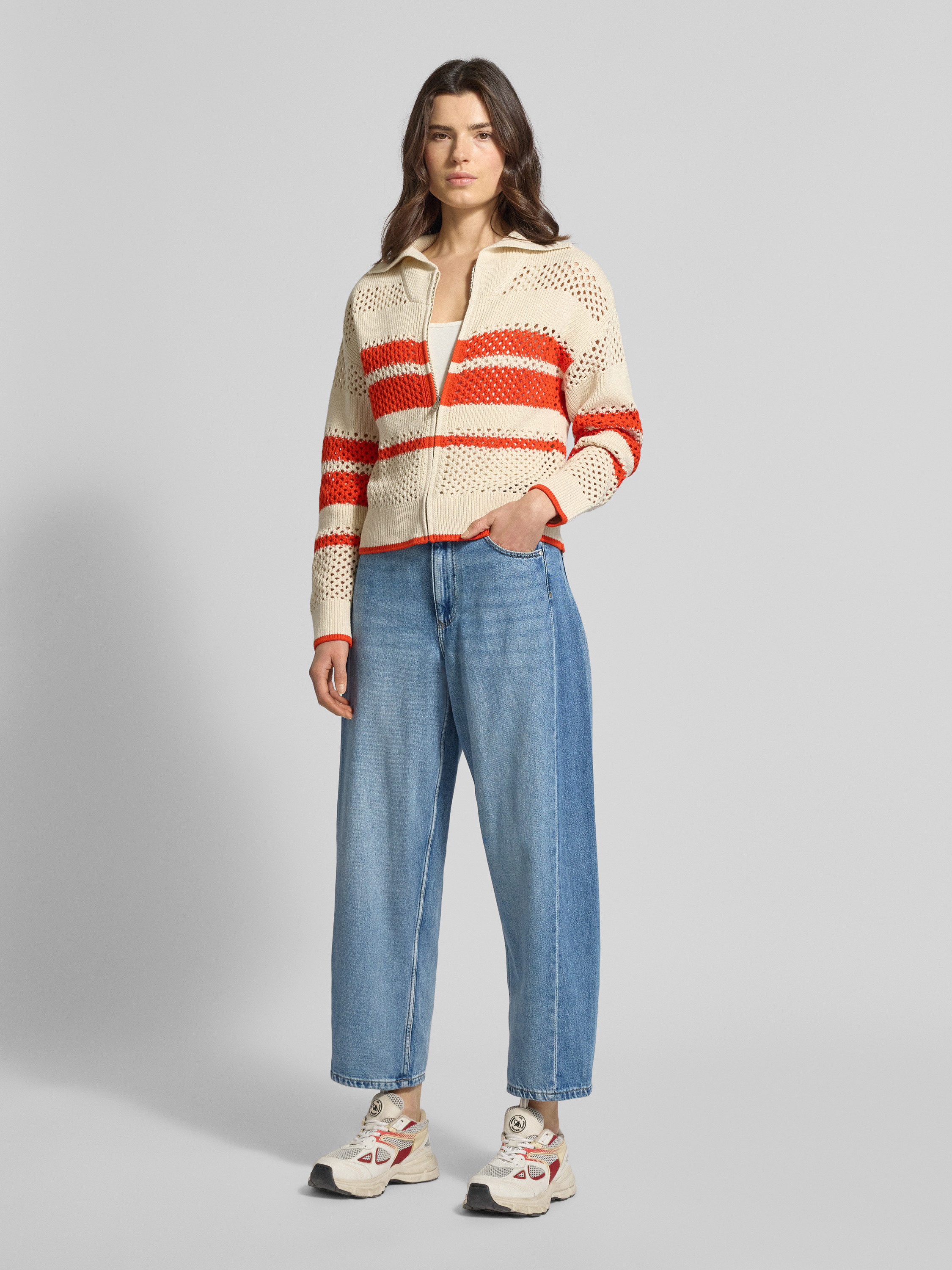 Jake*s Casual Barrel Fit Jeans im Used-Look (jeansblau) online kaufen