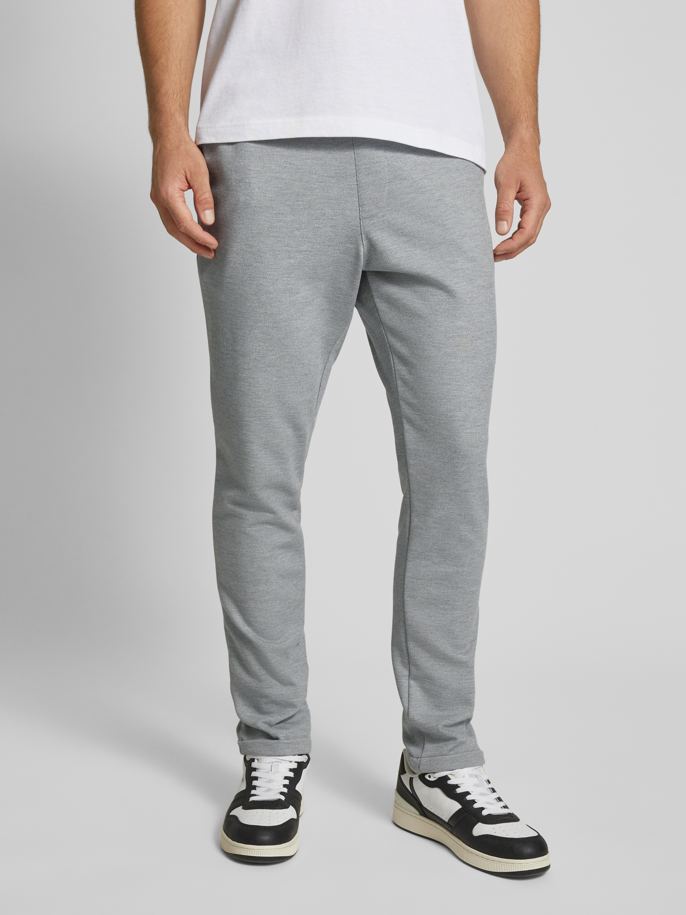 MCNEAL Regular Fit Sweatpants mit Strukturmuster (graphit melange ...