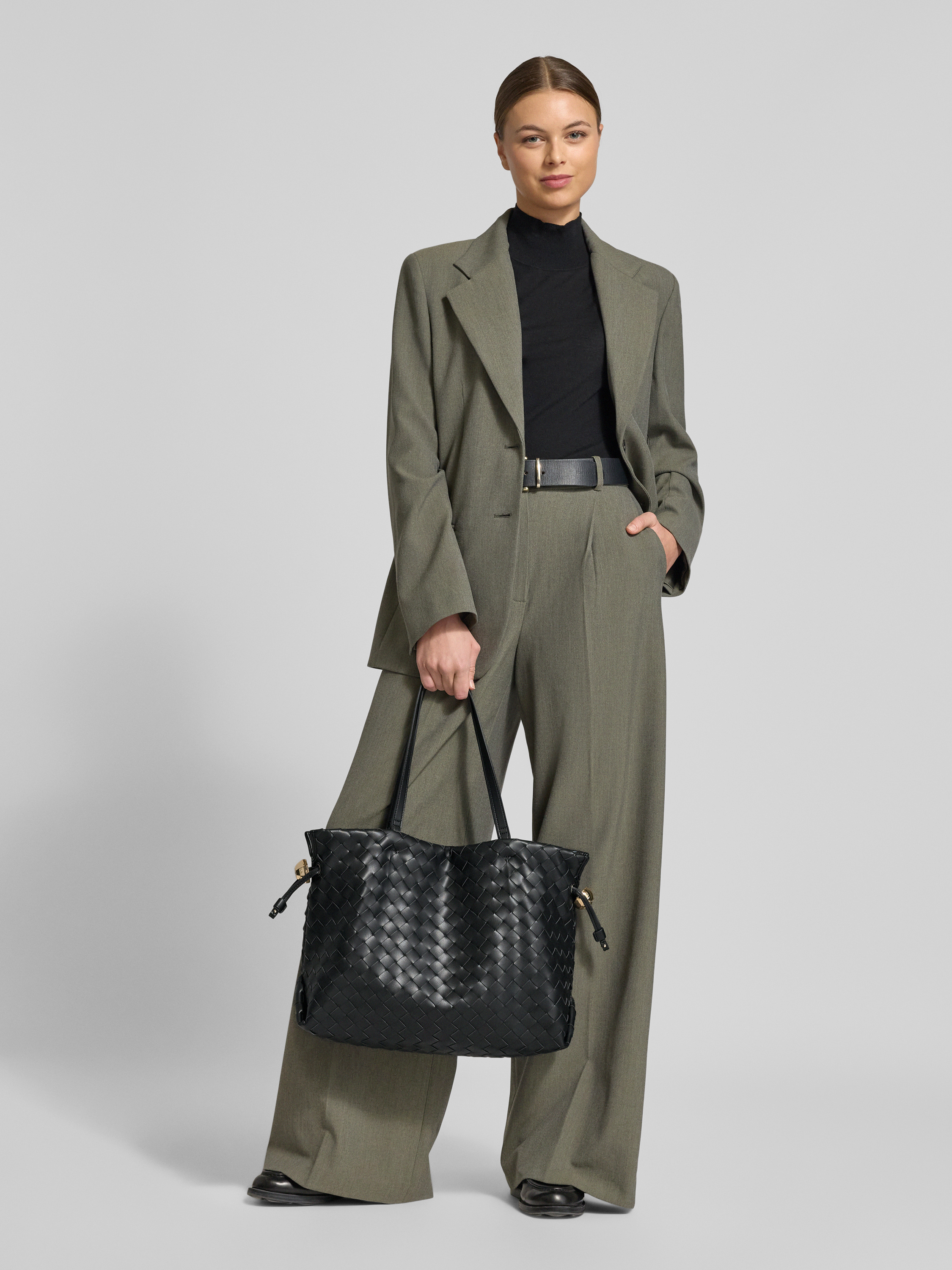 Liu Jo White Schoudertas in leerlook, model 'Pochette' in zwart online ...