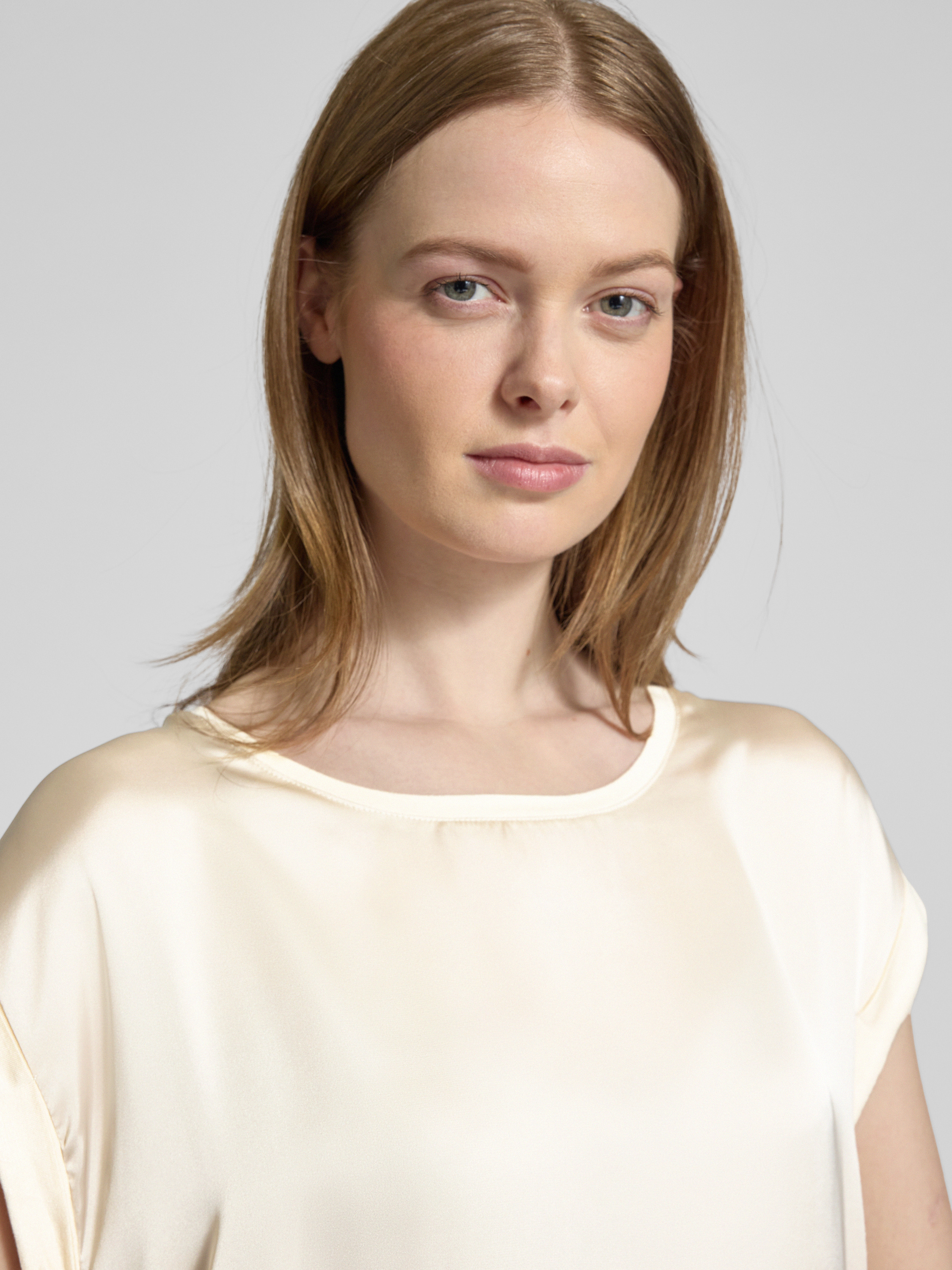 Soyaconcept T-shirt met kapmouwen, model 'Thilde' in offwhite online kopen | P&C