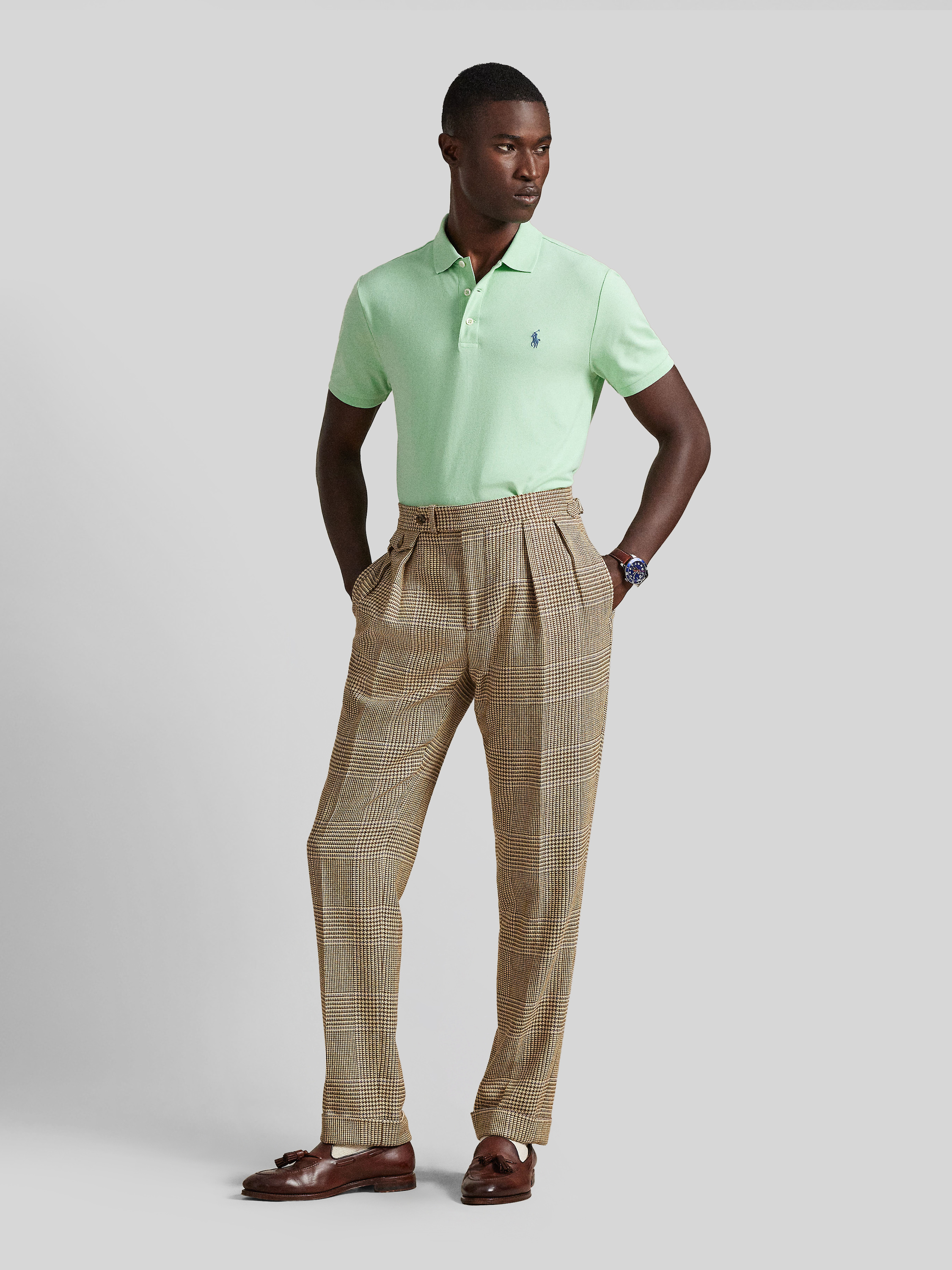 Polo Ralph Lauren Slim Fit Poloshirt aus Baumwoll-Mix (mint) online kaufen