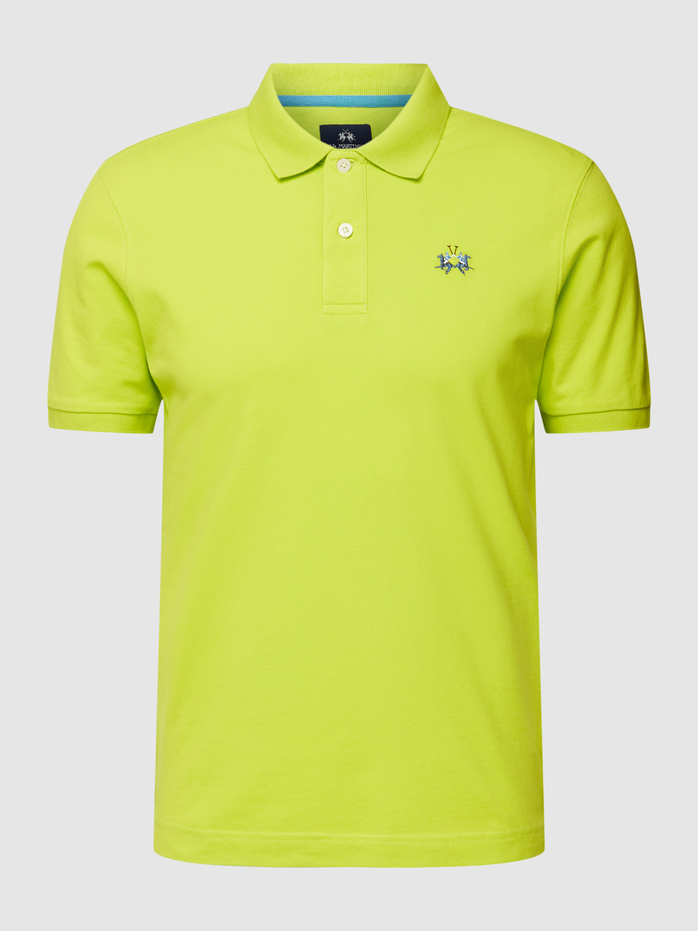La Martina Poloshirt mit Logo-Stitching (mint) online kaufen