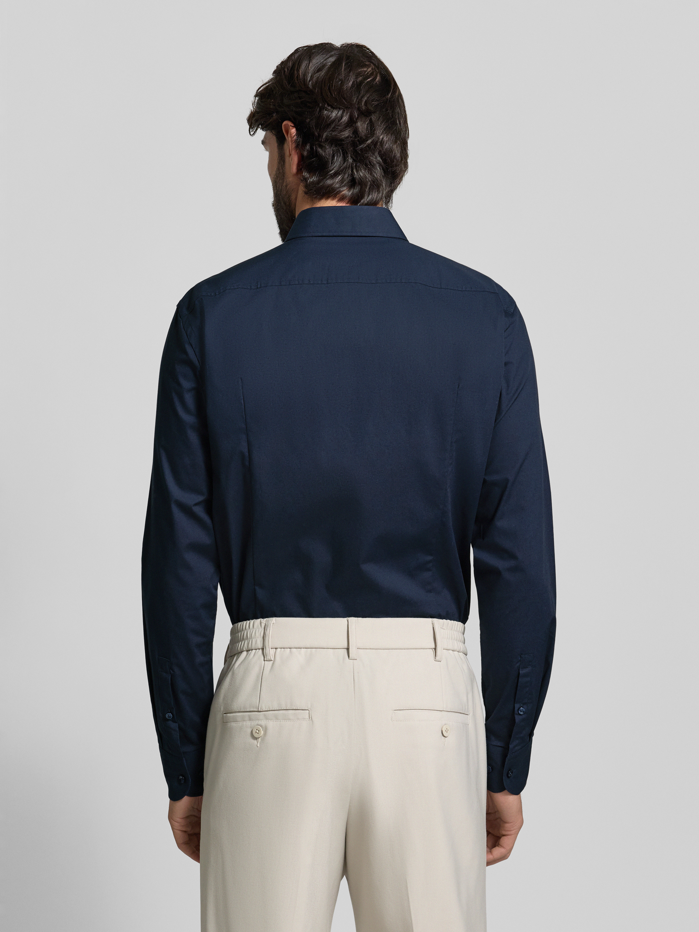 BOSS Slim fit zakelijk overhemd van katoenmix, model 'H-HANK' in ...