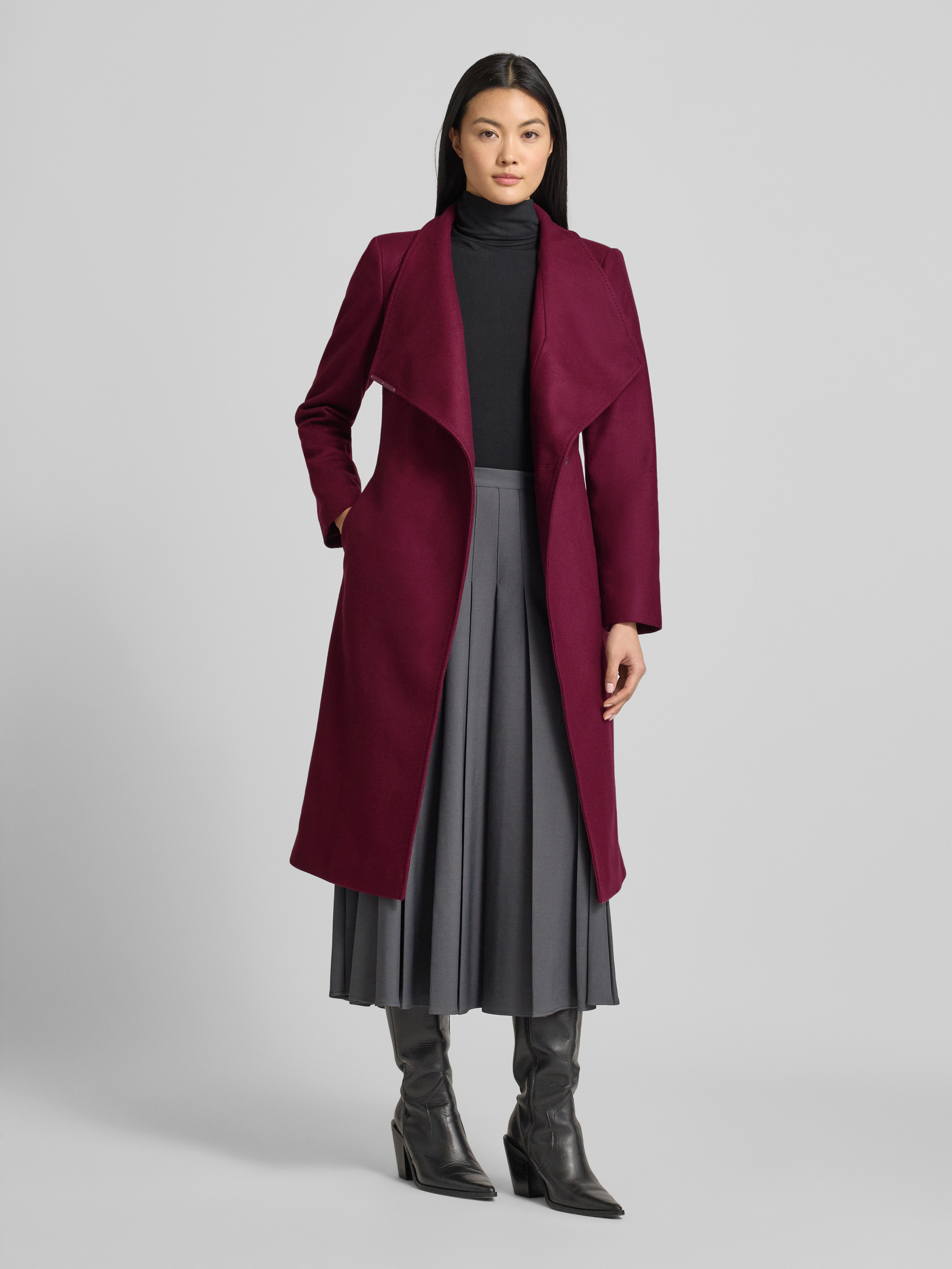 Ted Baker Mantel mit Stehkragen Modell 'ROSE' (bordeaux) online kaufen