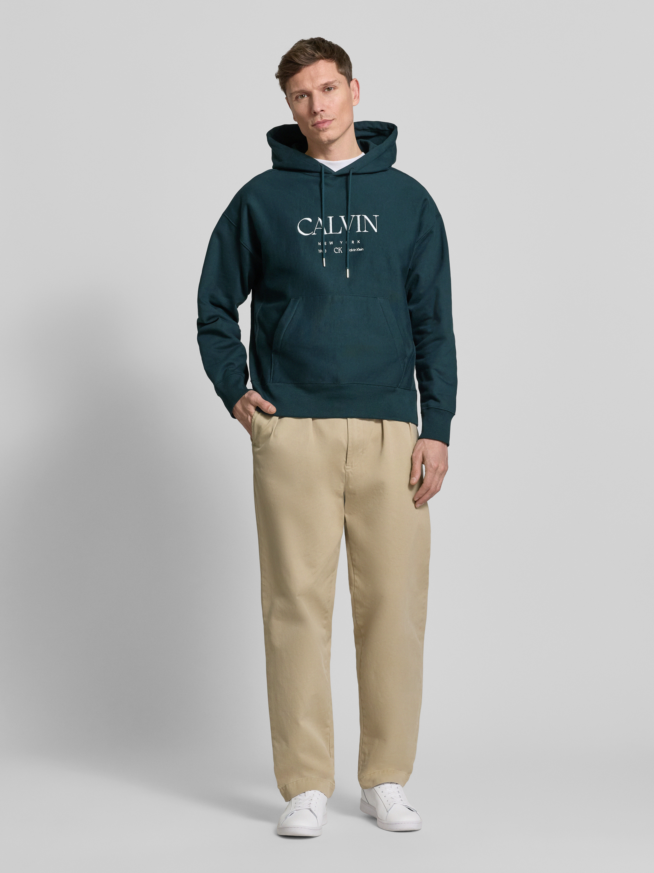 Kup online CK Calvin Klein Bluza z kapturem, nadrukiem z logo i ...