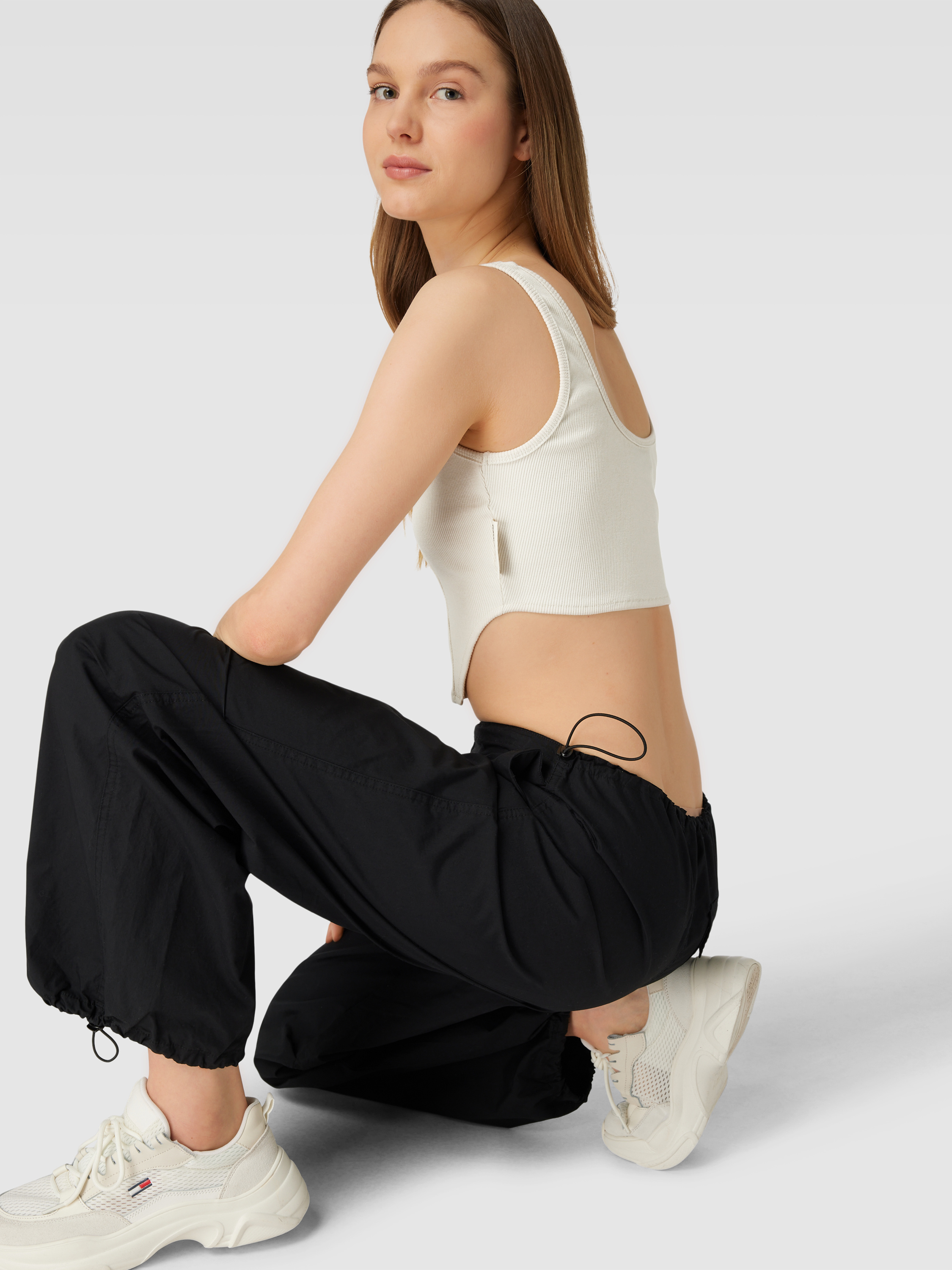 Pegador Korte top met fijnrib, model 'Buena' in ecru online kopen | P&C