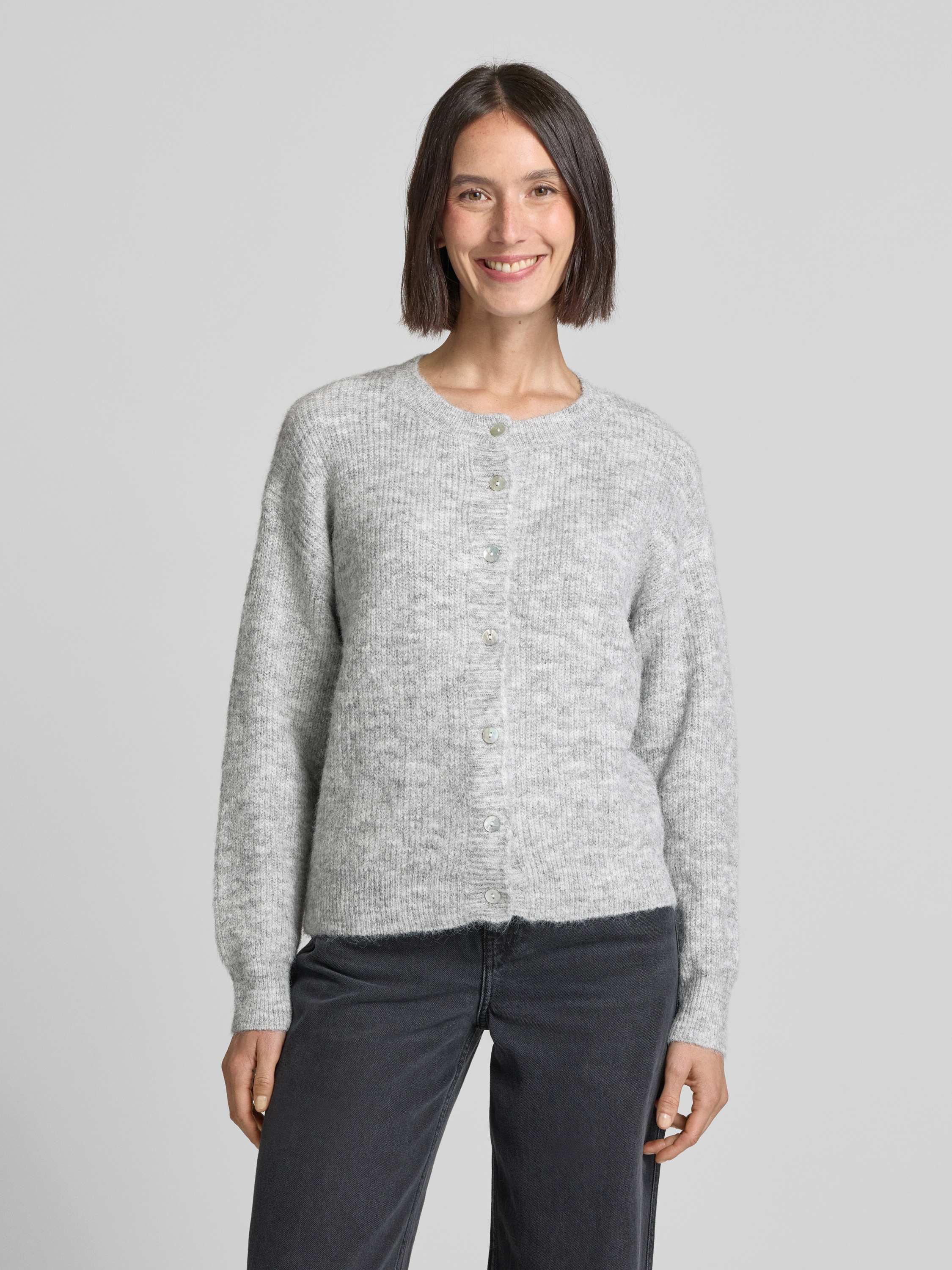 VILLA SOPHIE Strickjacke mit Rundhalsausschnitt Modell 'NAOMI ...