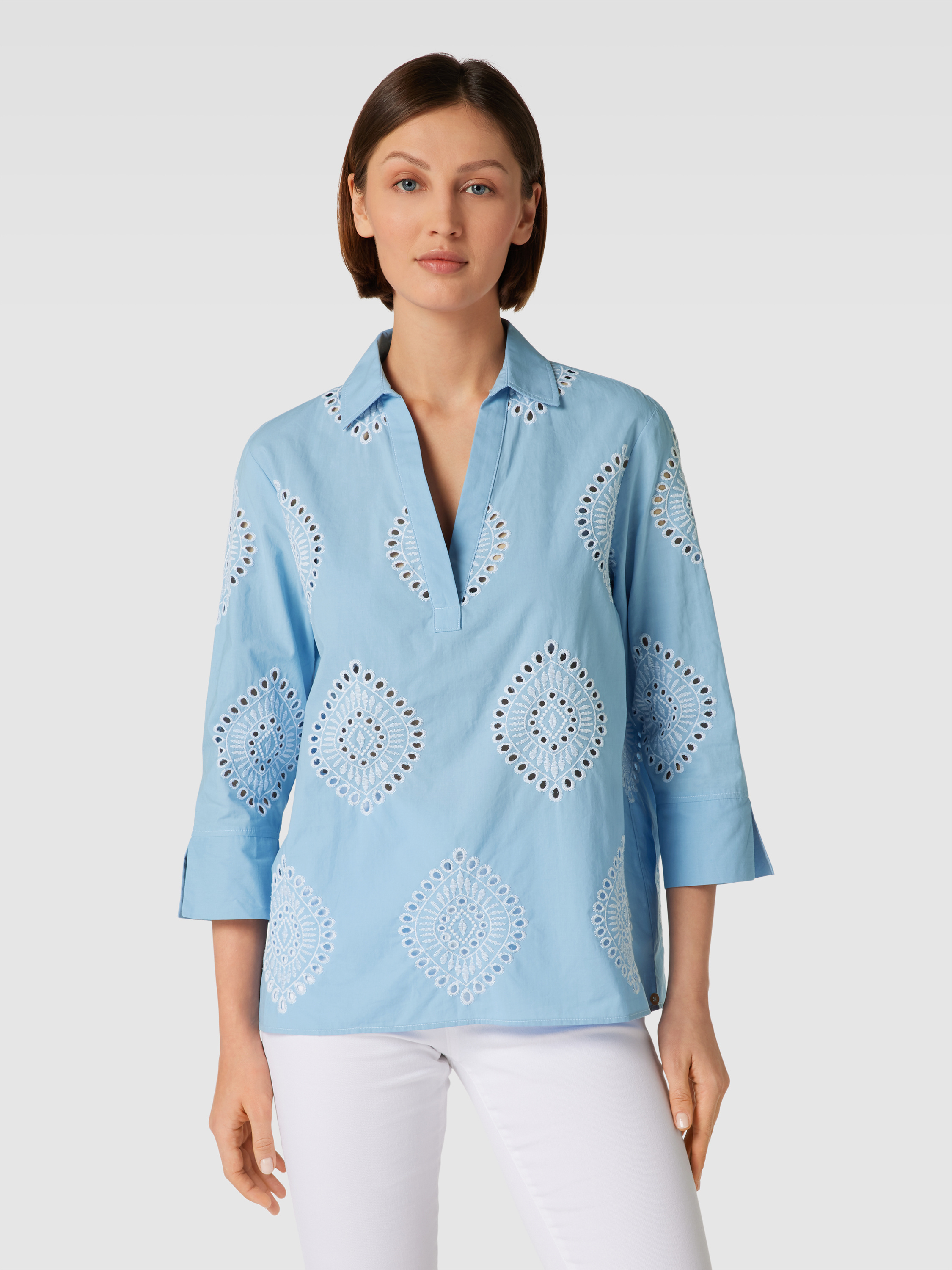 Pennyblack Bluse mit Lochstickerei Modell 'NOBILTA' (hellblau) online ...