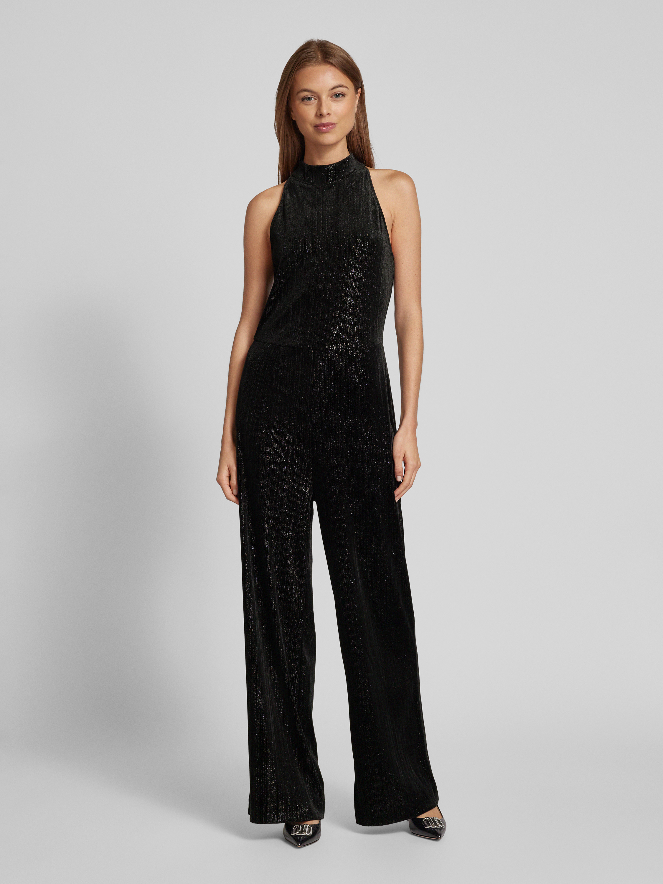 ICHI Jumpsuit mit Effektgarn Modell 'KATE GLAMOUR' (black) online kaufen