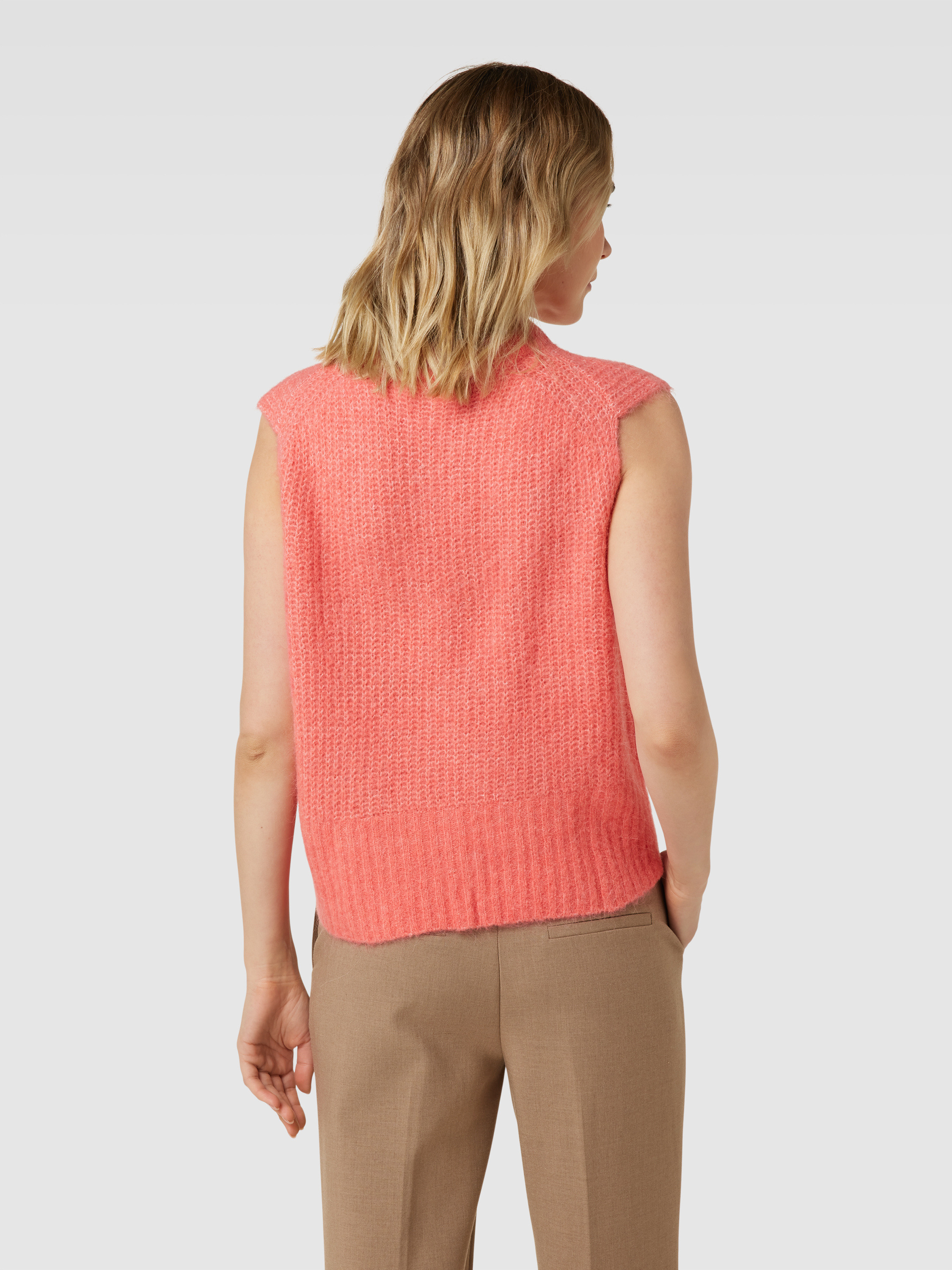 OPUS Strickpullunder mit Rundhalsausschnitt Modell 'Pjaromo' (koralle) online kaufen