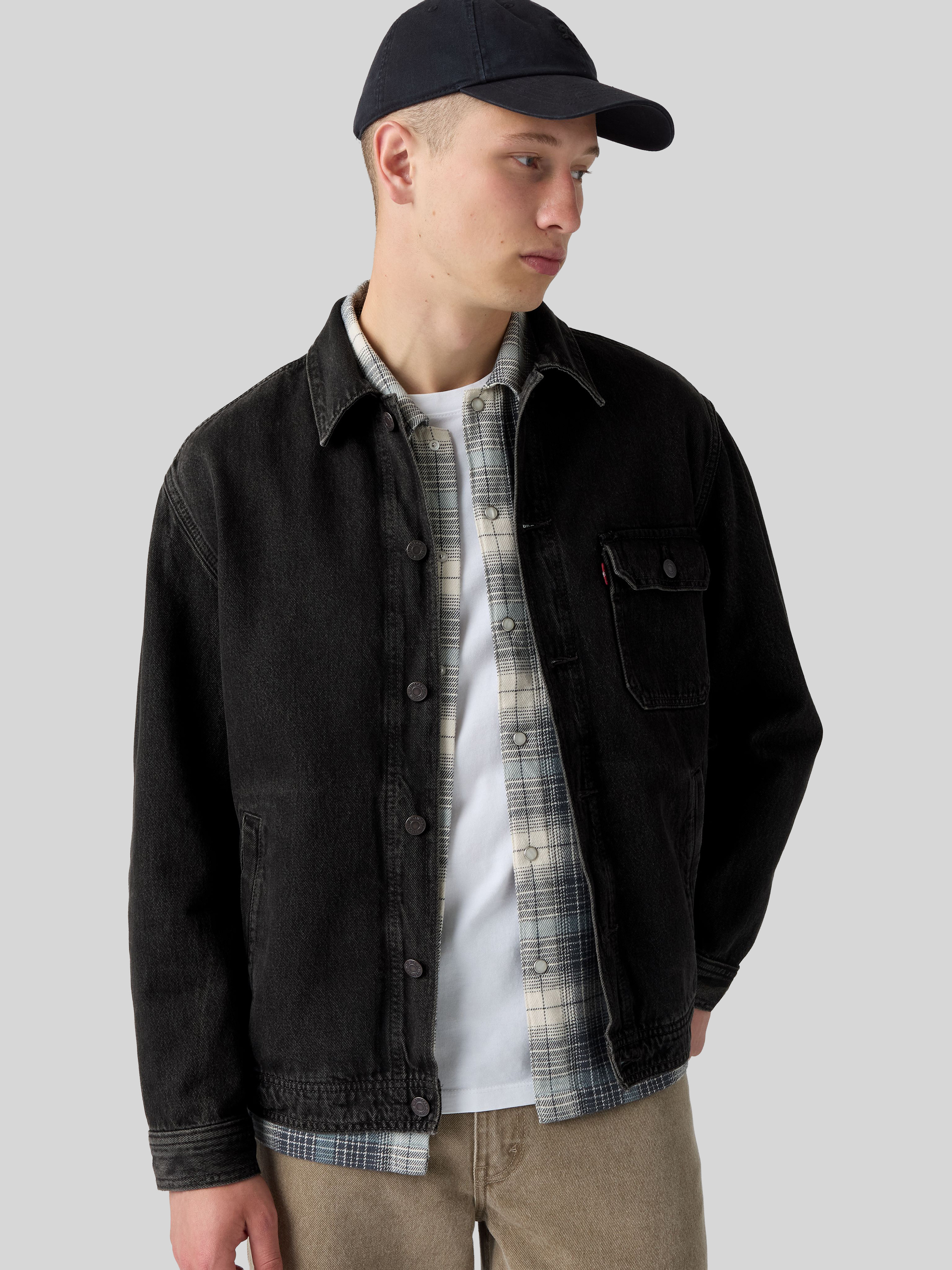 Kup online Levi's® Kurtka jeansowa o kroju krój regular fit z czystej ...