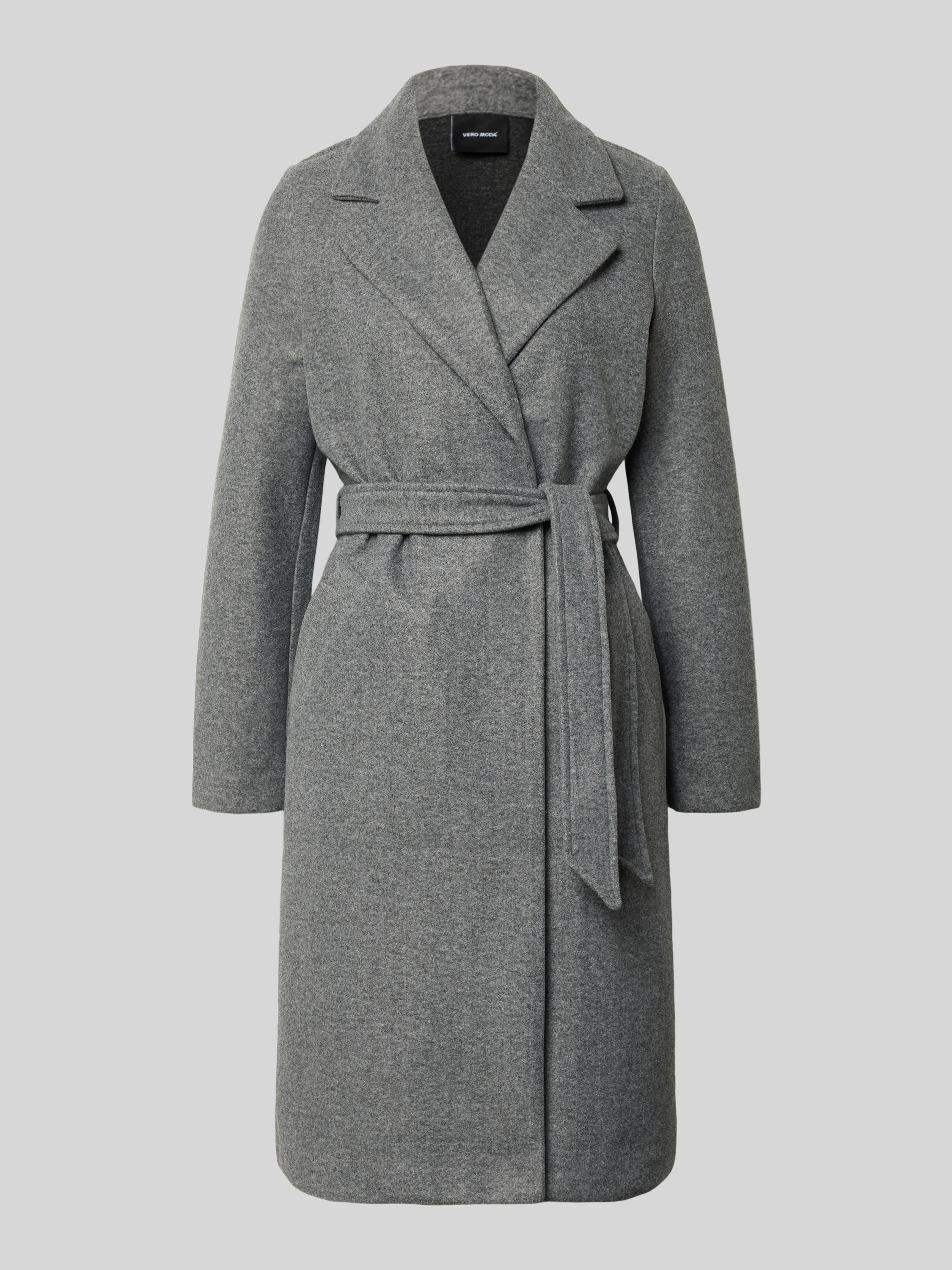 Vero Moda Relaxed fit lange jas met strikceintuur, model 'FORTUNEAYA ...