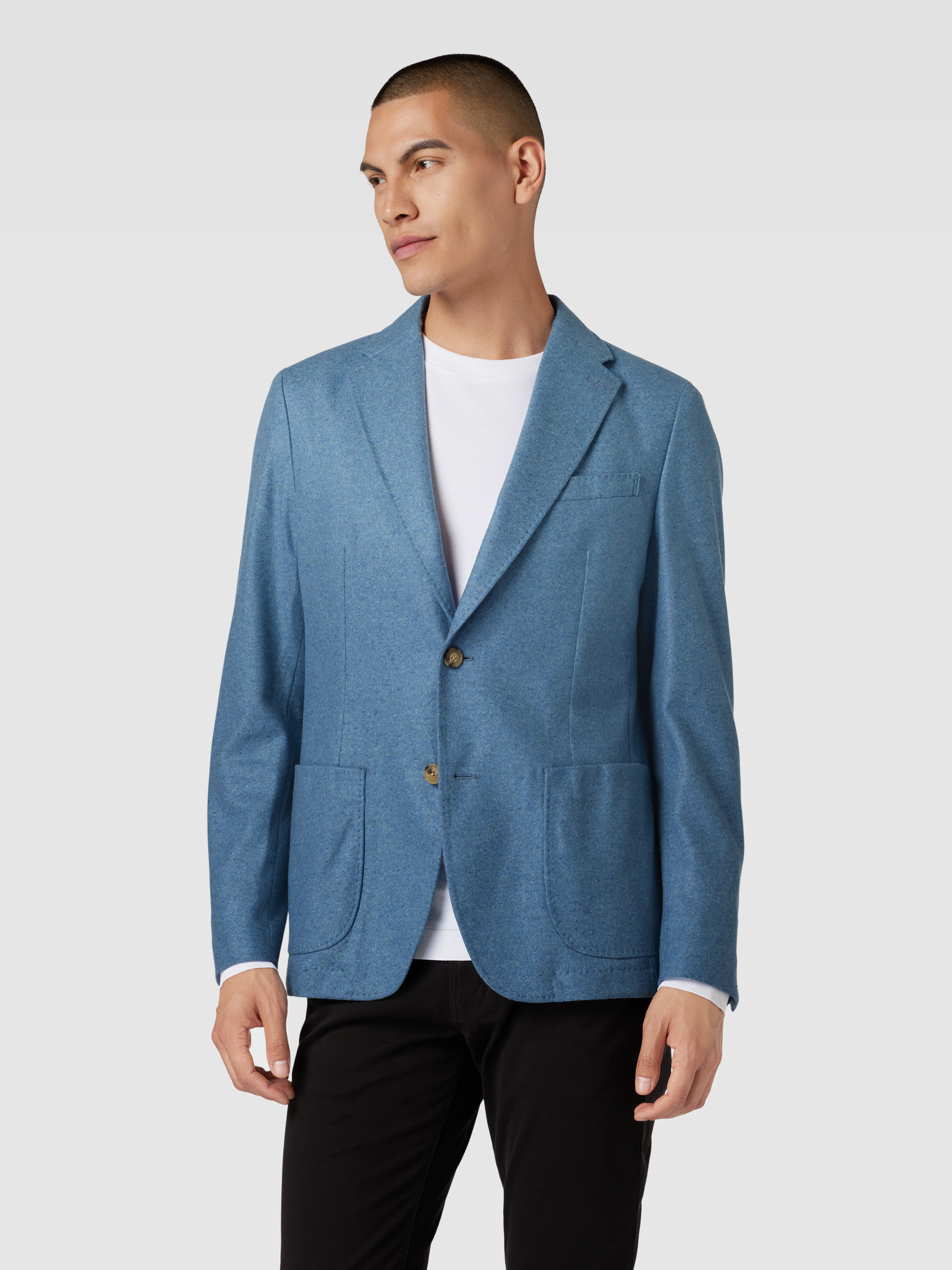 Windsor 2-Knopf-Sakko mit Eingrifftaschen Modell 'Giro' (hellblau) online kaufen