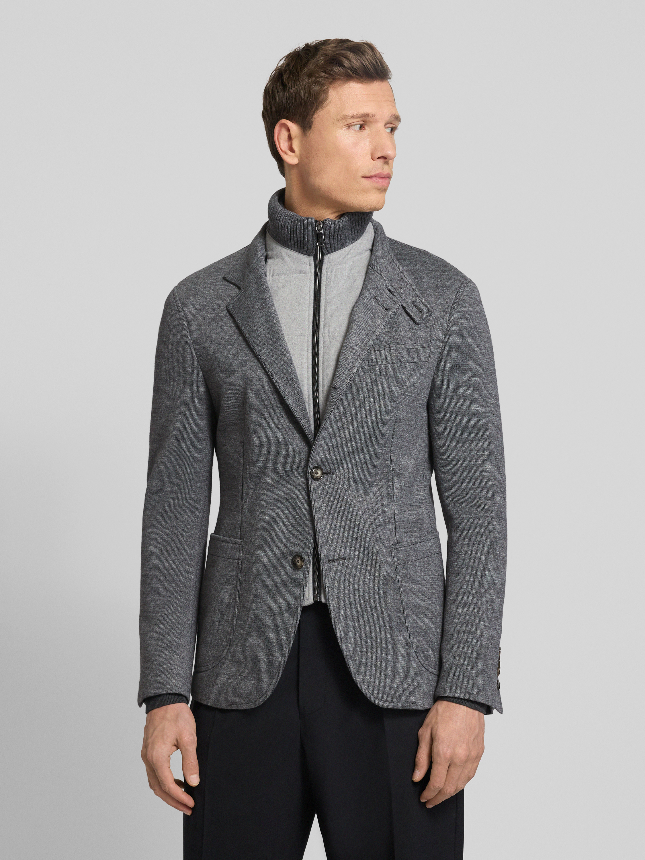 Kup online JOOP! Collection Marynarka ze stójką i listwą guzikową model ...