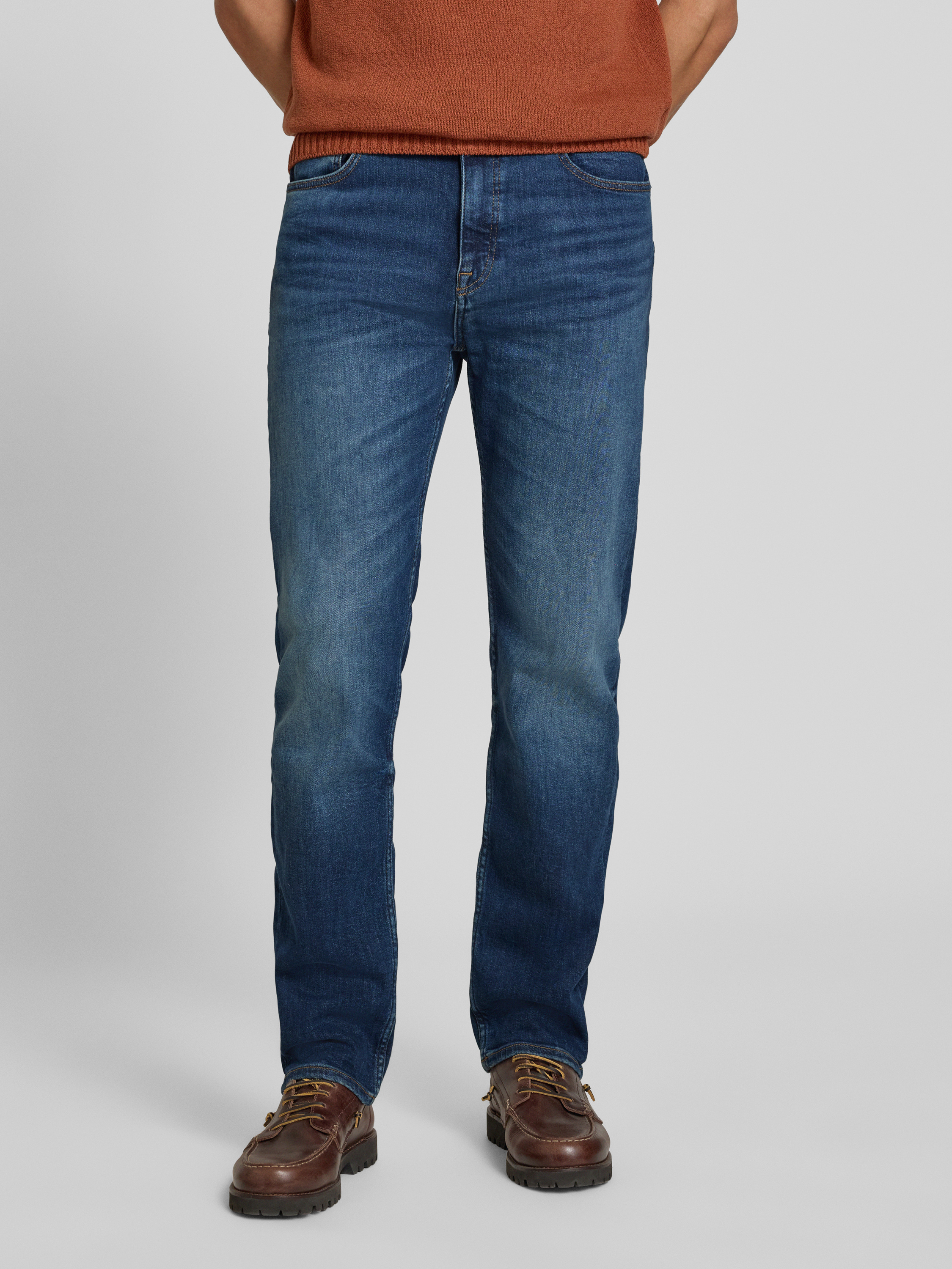 BOSS Orange straight fit jeans van katoenmix model 'OGDEN BO S-MILE' in ...