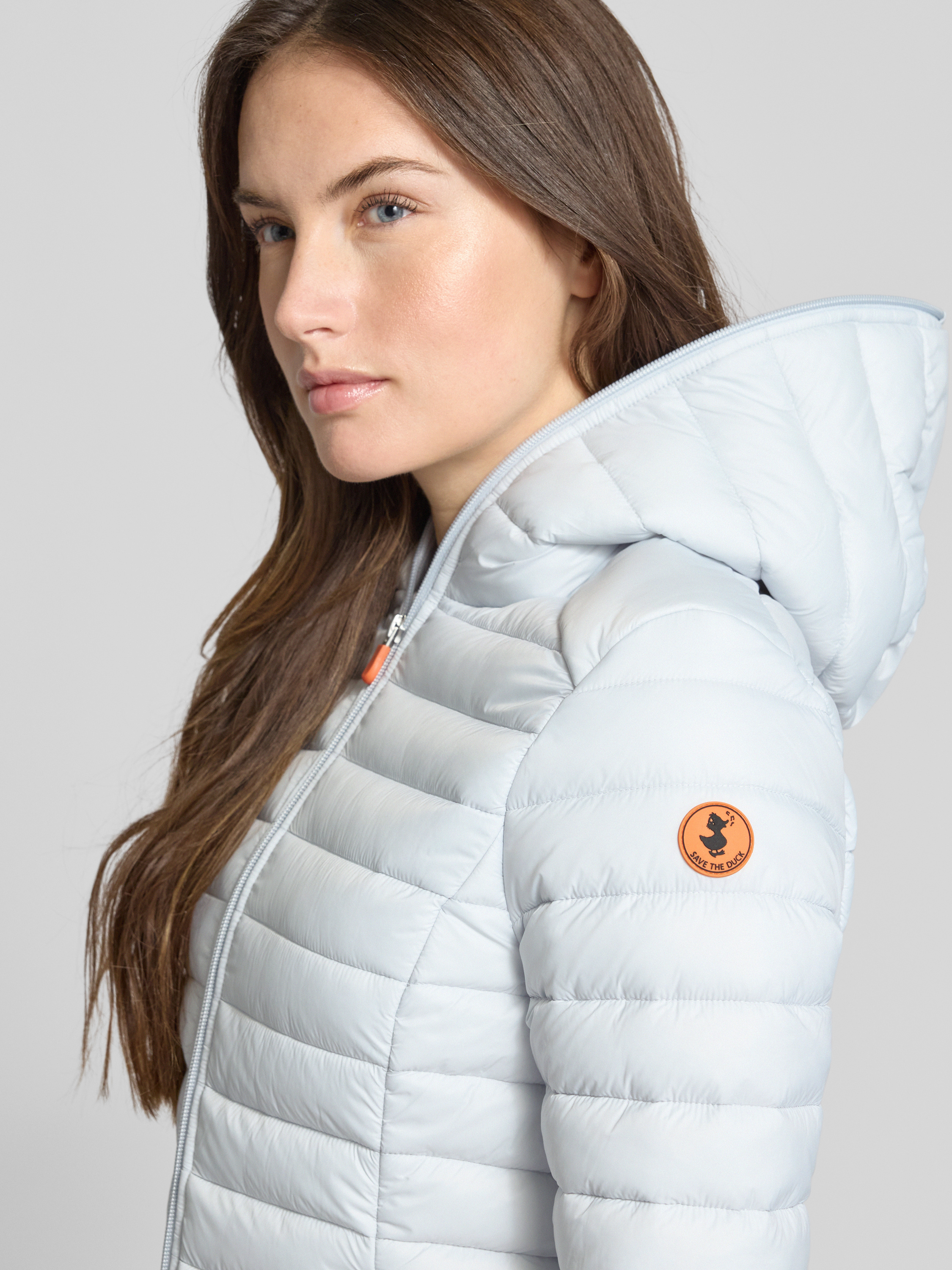 SAVE THE DUCK Slim fit gewatteerd jack met tweewegsritssluiting, model ...