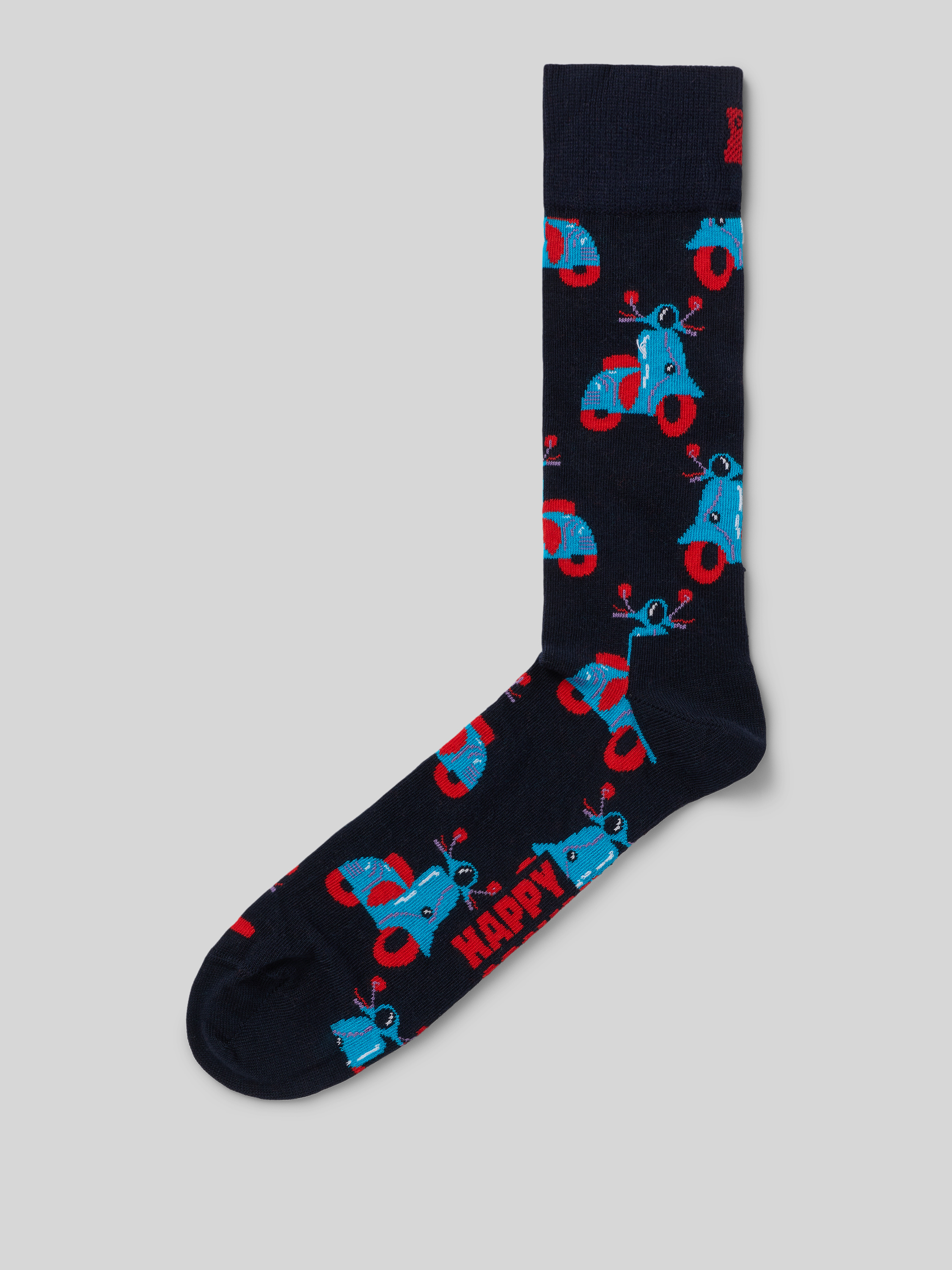 Happy Socks Socken mit Motiv-Print Modell 'Scooter' (marine) online kaufen