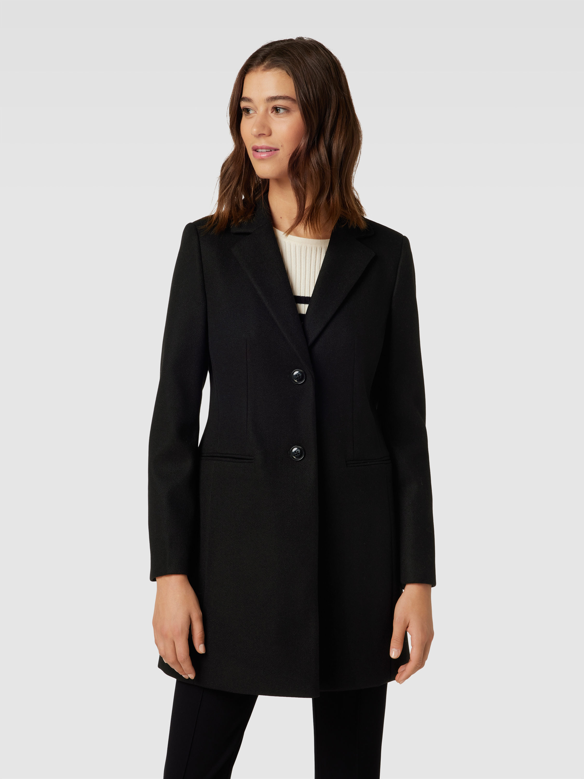 Montego Mantel mit Reverskragen (black) online kaufen