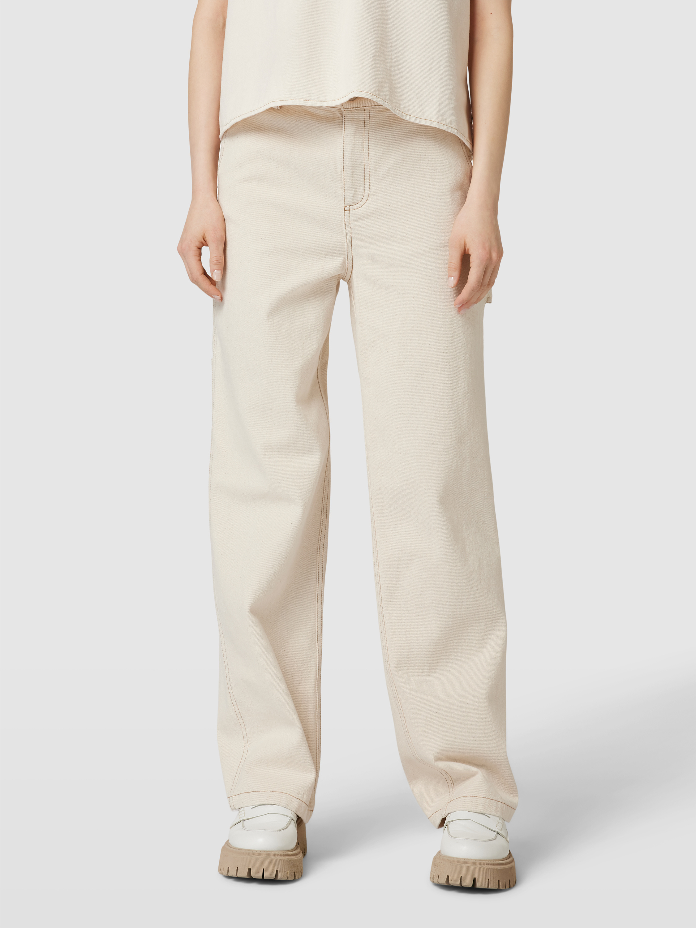 Jake*s Studio Woman Broek met Franse steekzakken in ecru online kopen | P&C