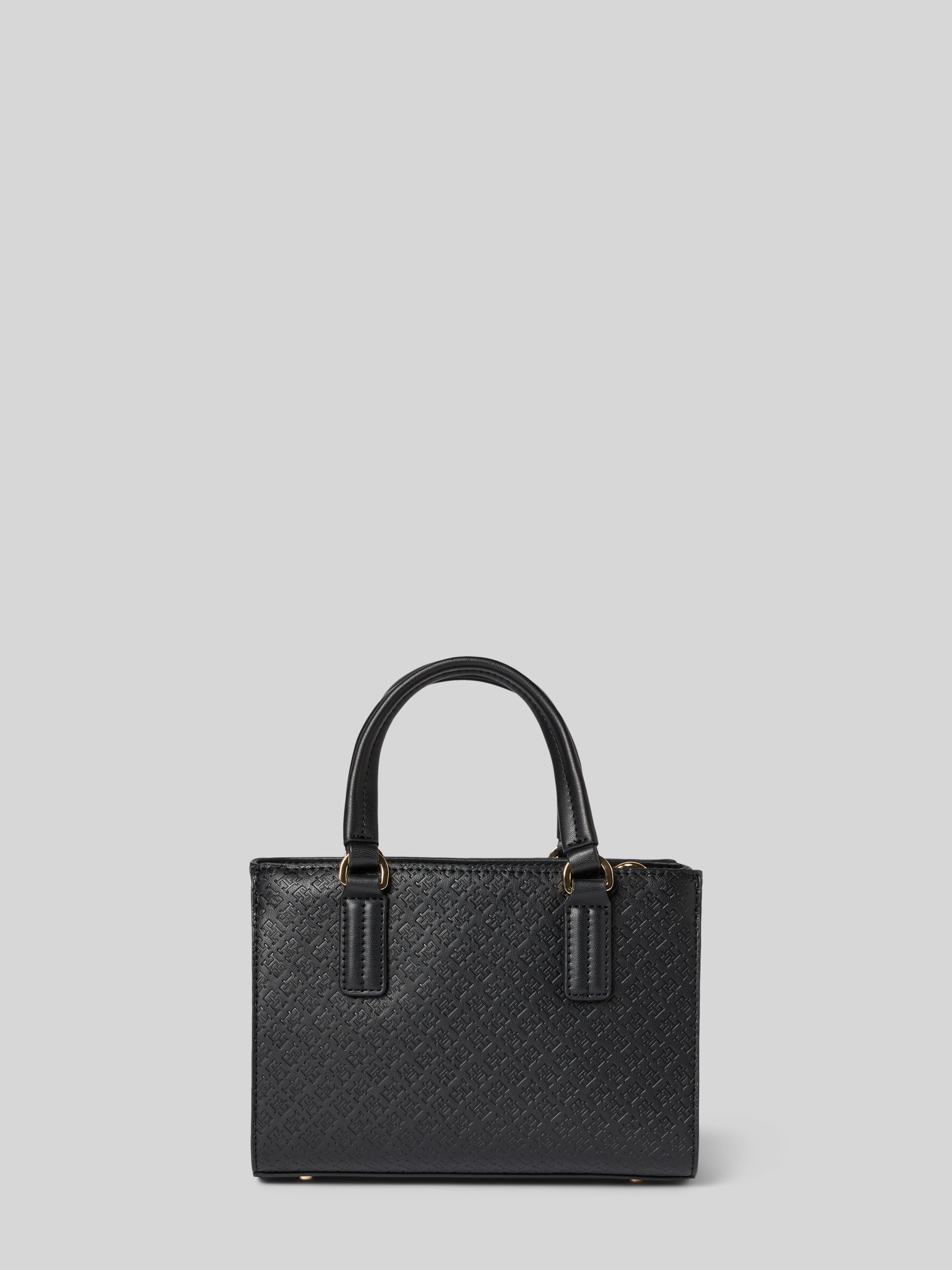 Tommy Hilfiger Henkeltasche mit Allover Logo-Prägung (black) online kaufen