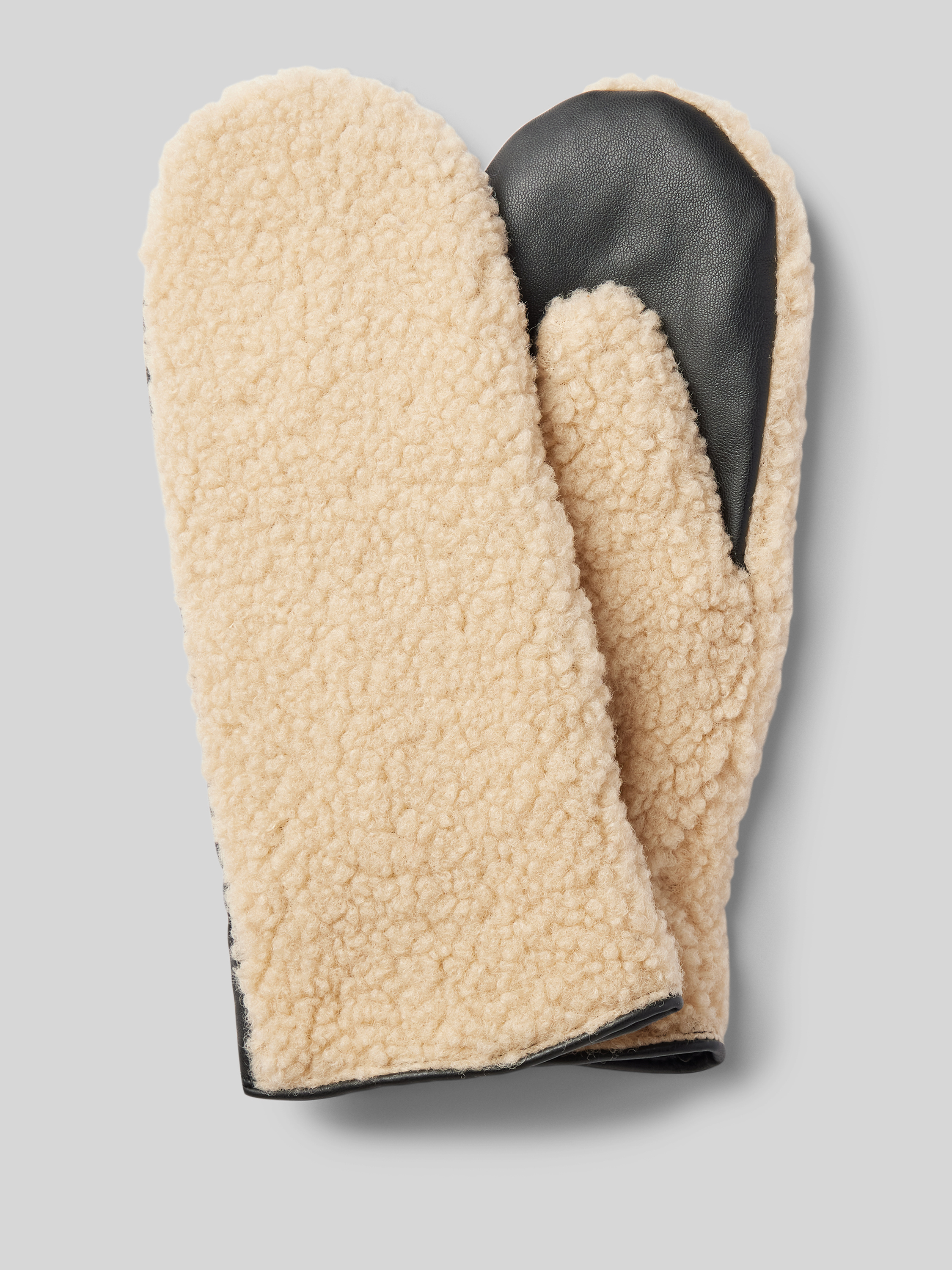 ICHI Fäustlinge mit Teddyfell Modell 'NADINE' (offwhite) online kaufen