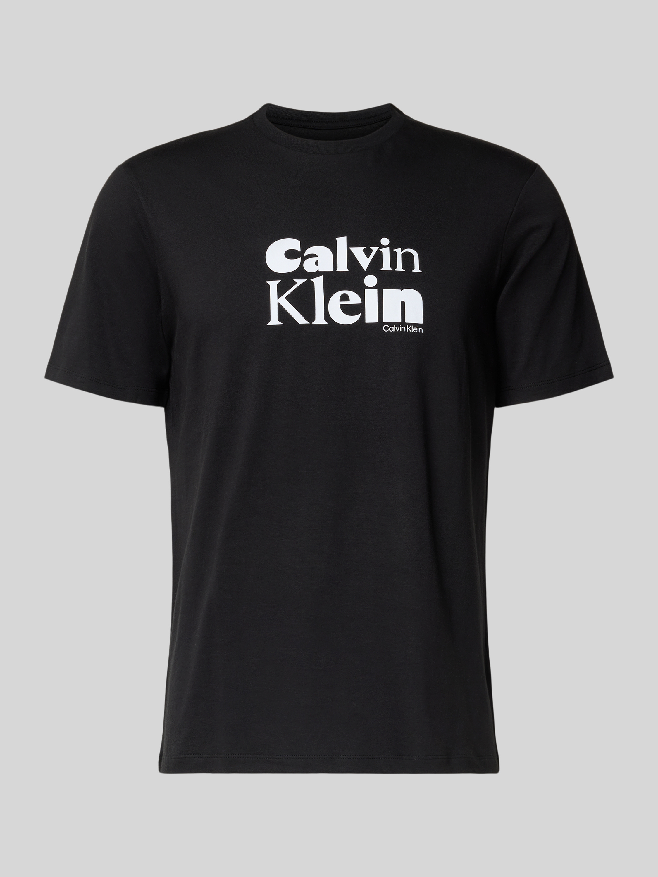 CK Calvin Klein T-Shirt mit Label-Print (black) online kaufen