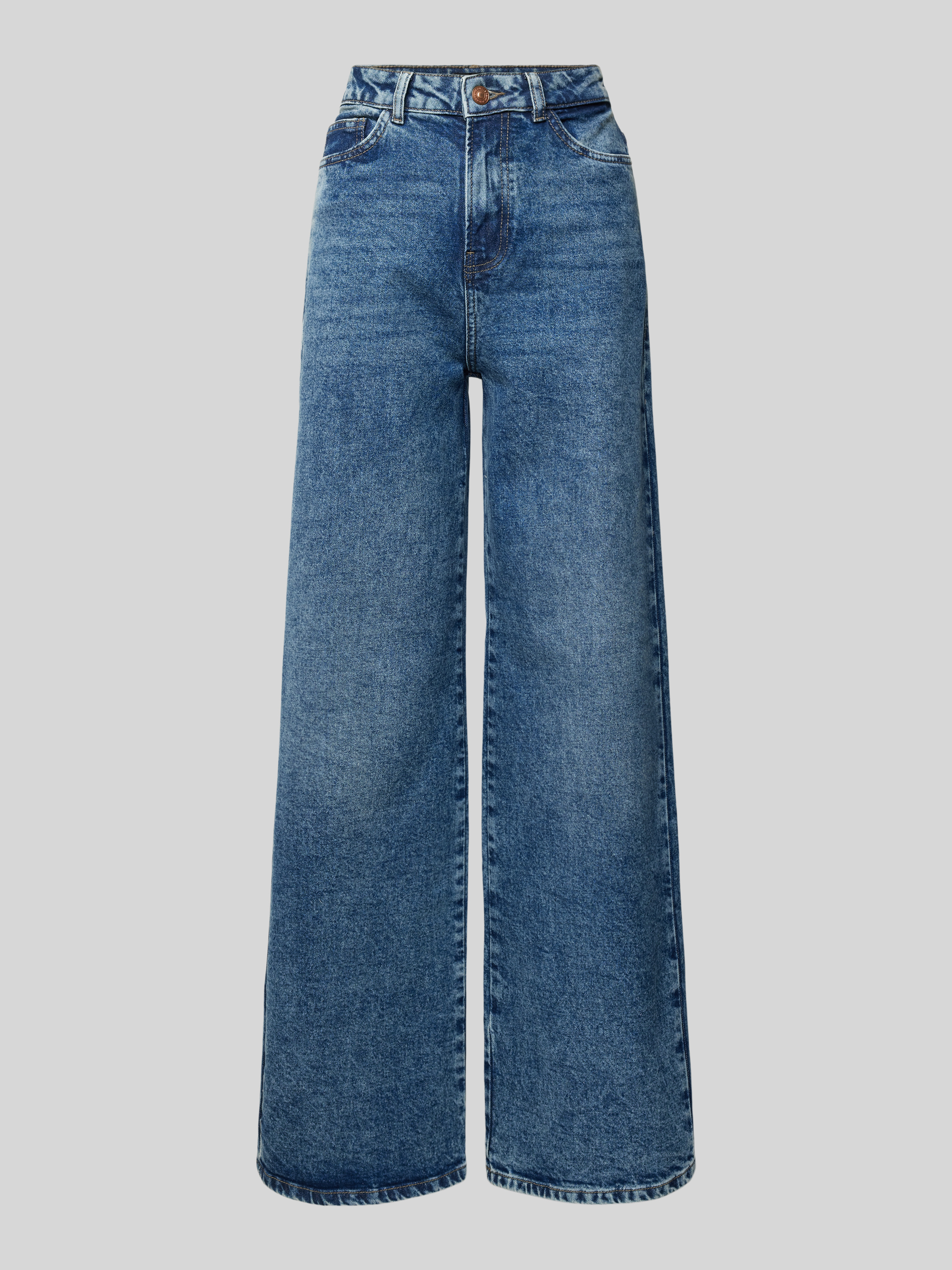 Pieces Wide Leg Jeans aus Baumwoll-Mix Modell 'SELMA' (jeansblau ...